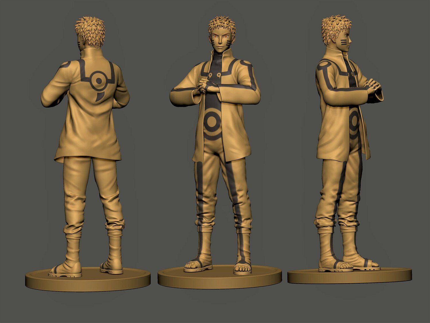 Kurama Naruto and Susanoo Sasuke From Naruto STL FILE 3D model