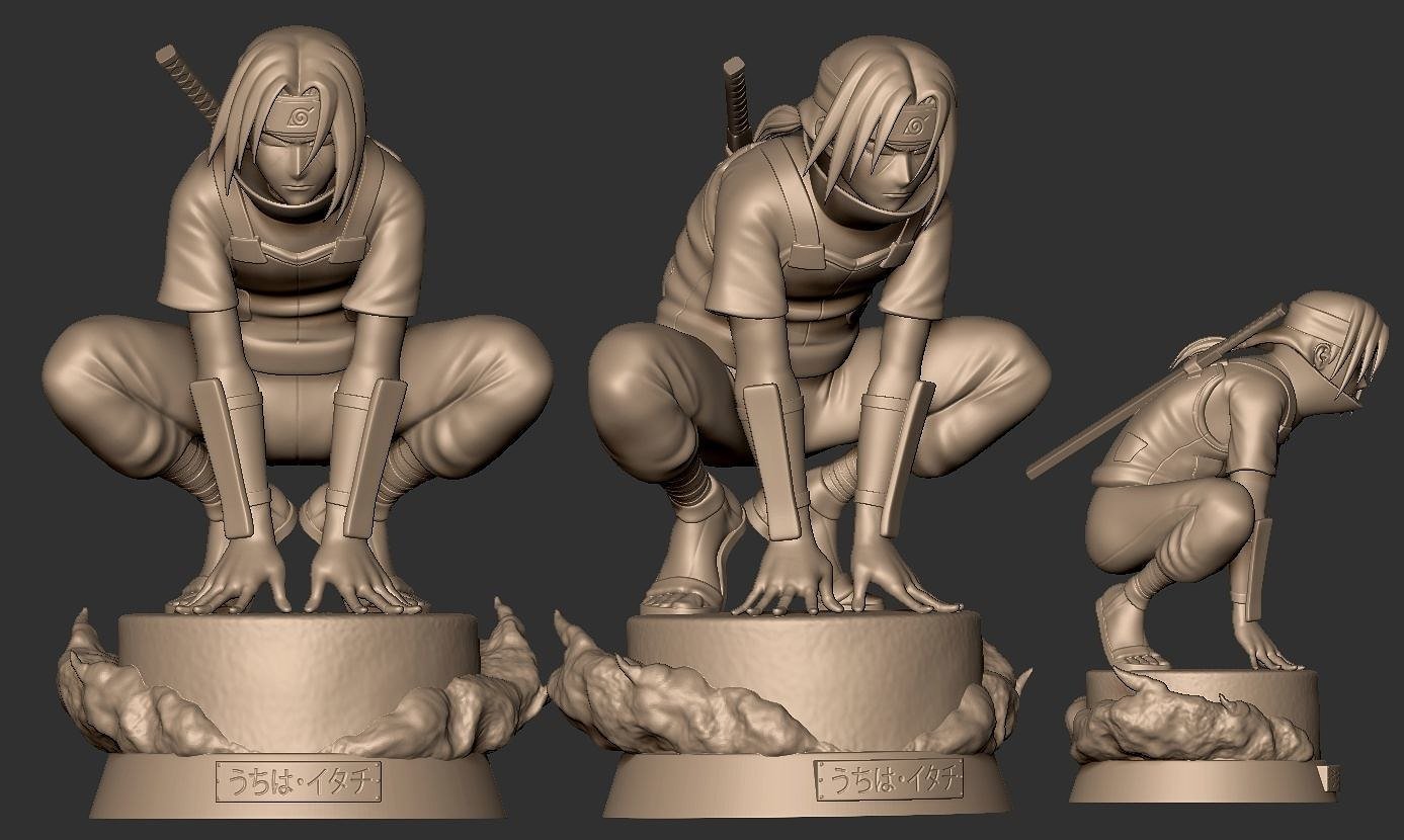 Itachi Uchiha V3 From Naruto STL FILE 3D model