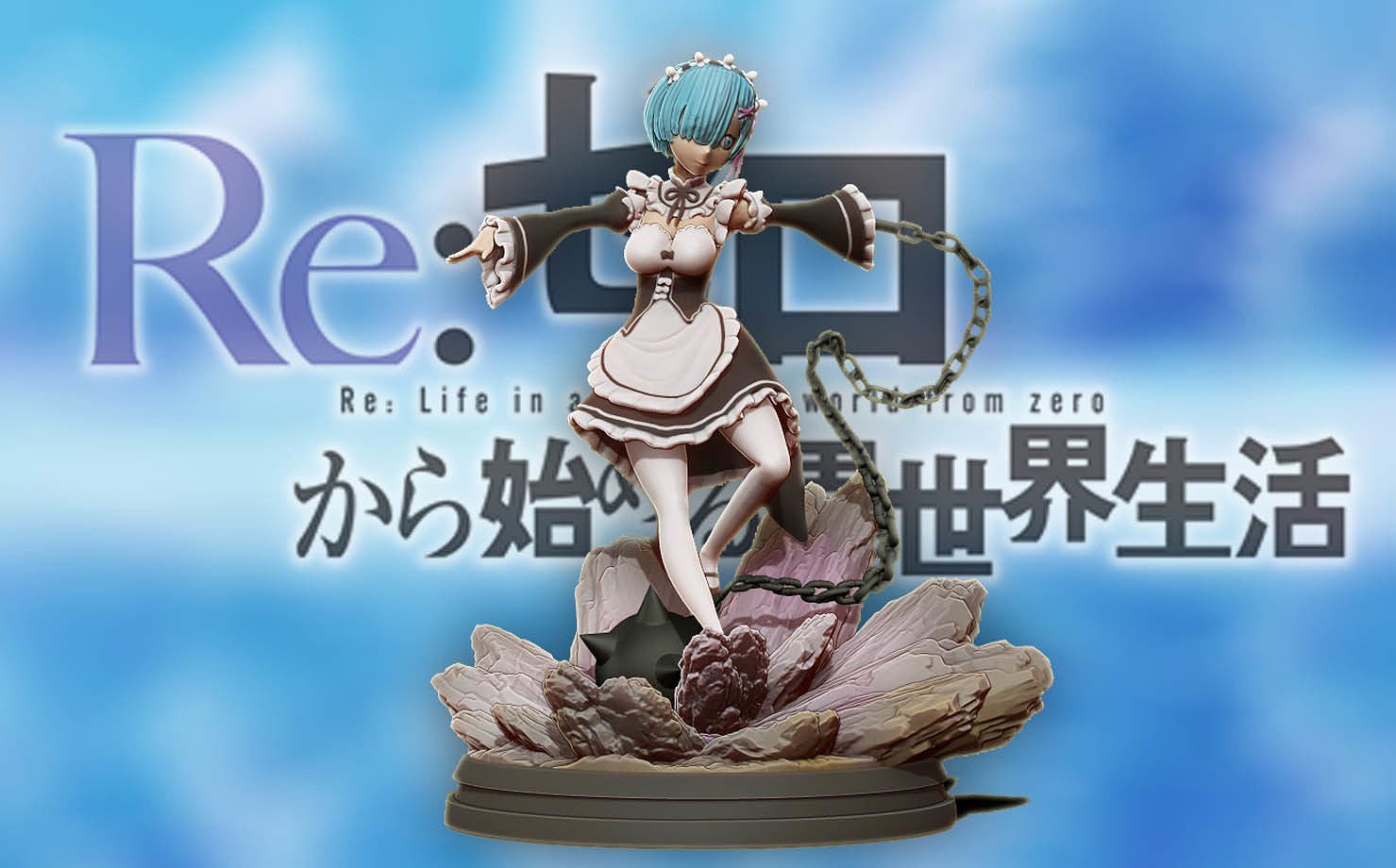 Rem From Re Zero STL FILE 3D model