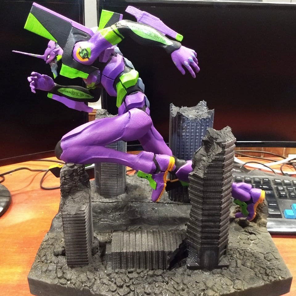 Evangelion Unit 01 - Rebuild of Evangelion Colection N1 STL FILE 3D model