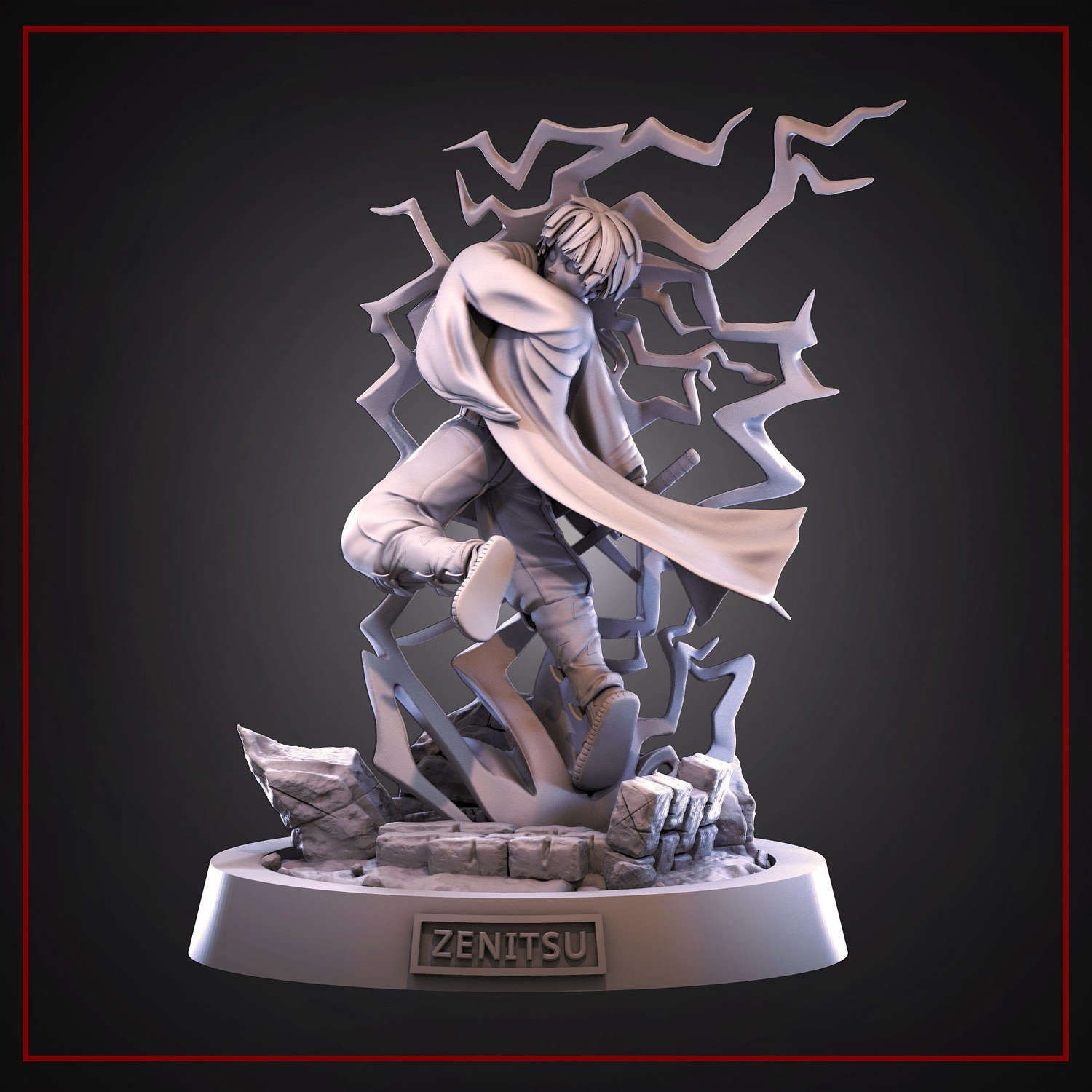 Zenitsu Agatsuma from Demon Slayer STL FILE 3D model
