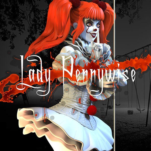 Lady Pennywise V2 Fanart STL file
