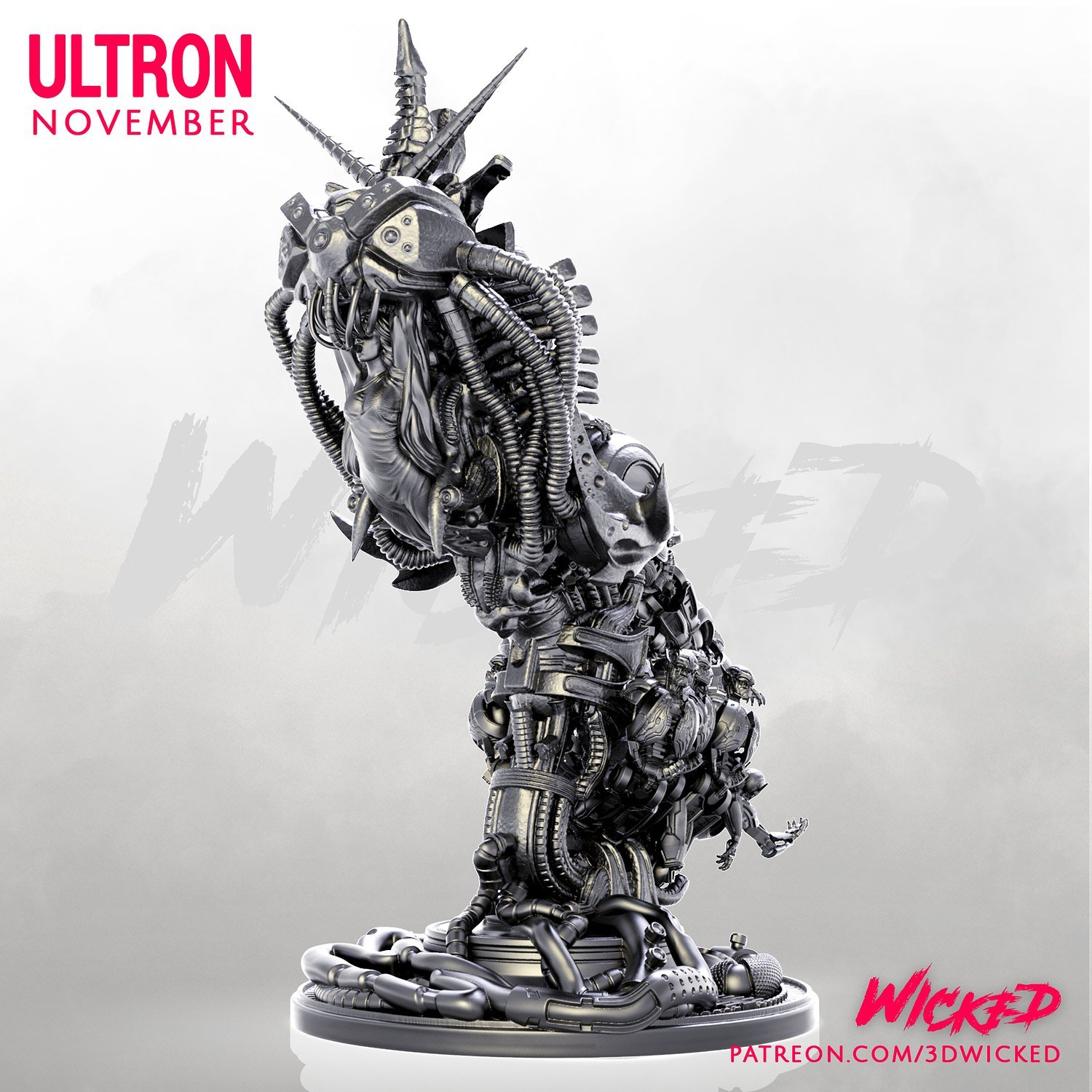 Ultron from Marvel STL FILE 3D PRINT