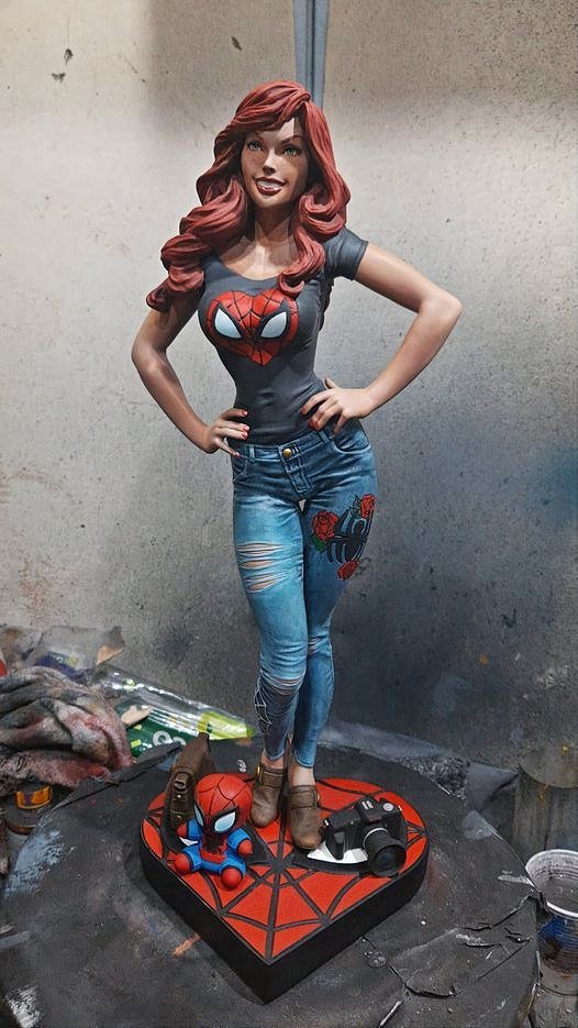 Mary Jane Watson from Spiderman STL FILE 3D PRINT