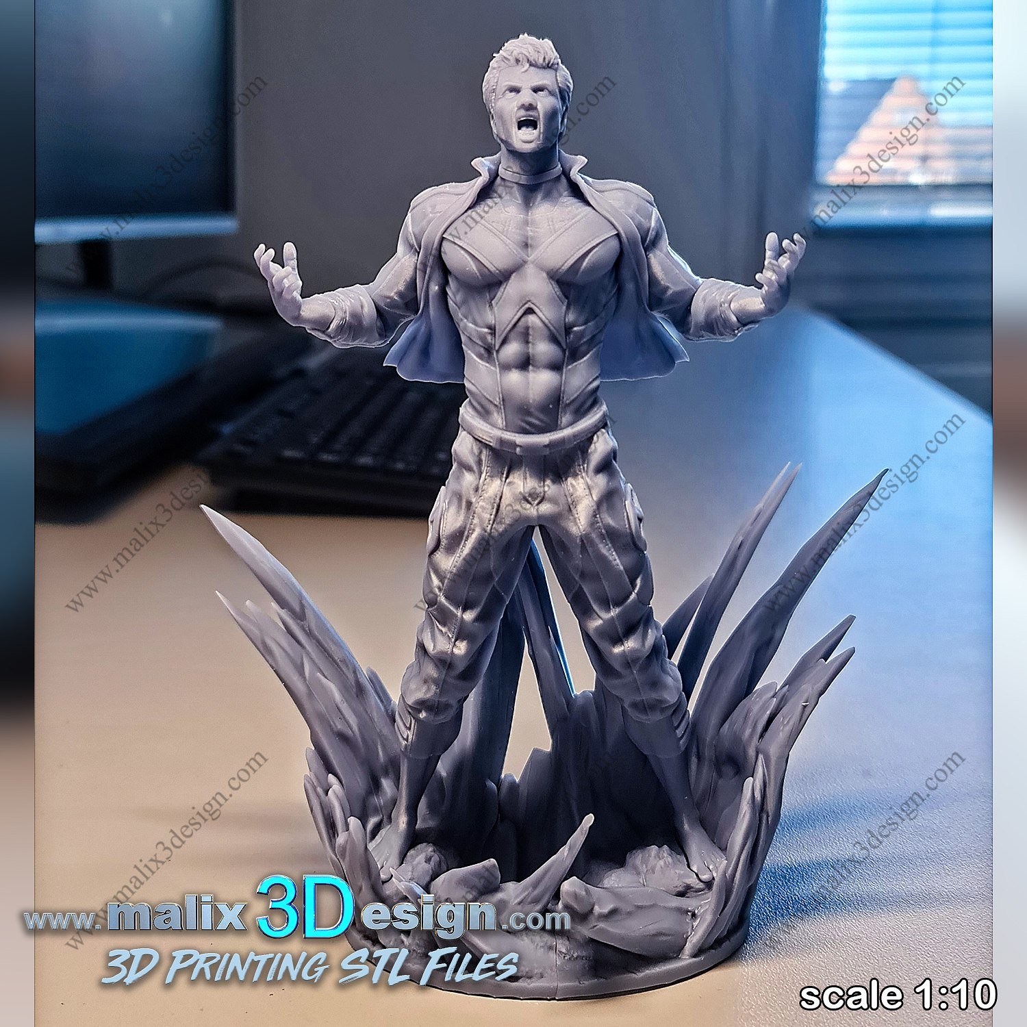Iceman From X-Men STL FILE 3D PRINT