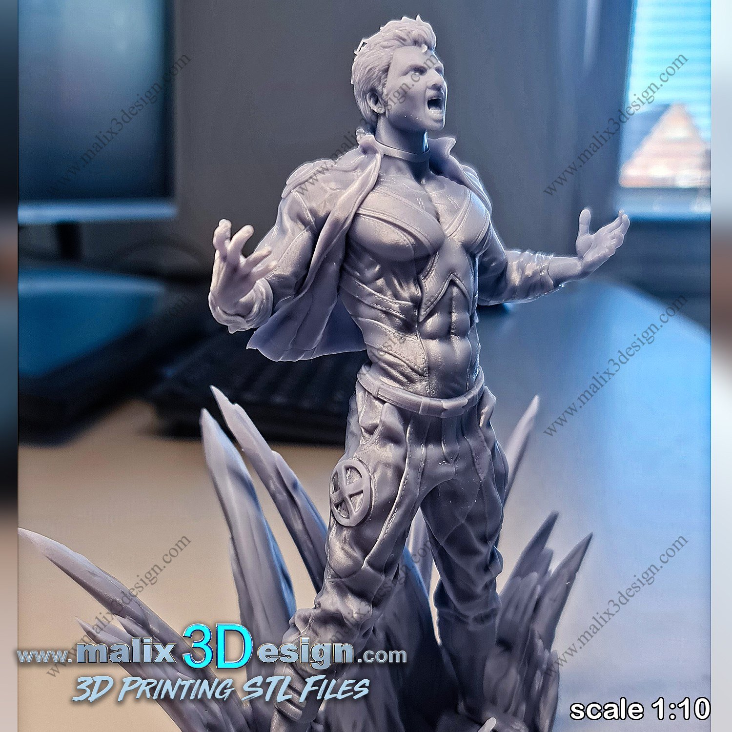 Iceman From X-Men STL FILE 3D PRINT