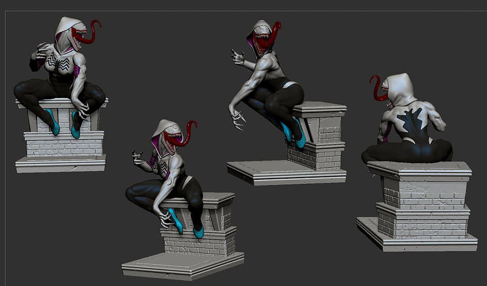 Gwenom Fanart STL FILE 3D PRINT
