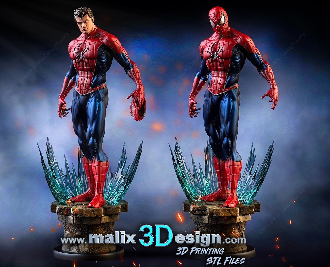 Spiderman Classic V2 From Marvel STL FILE 3D PRINT