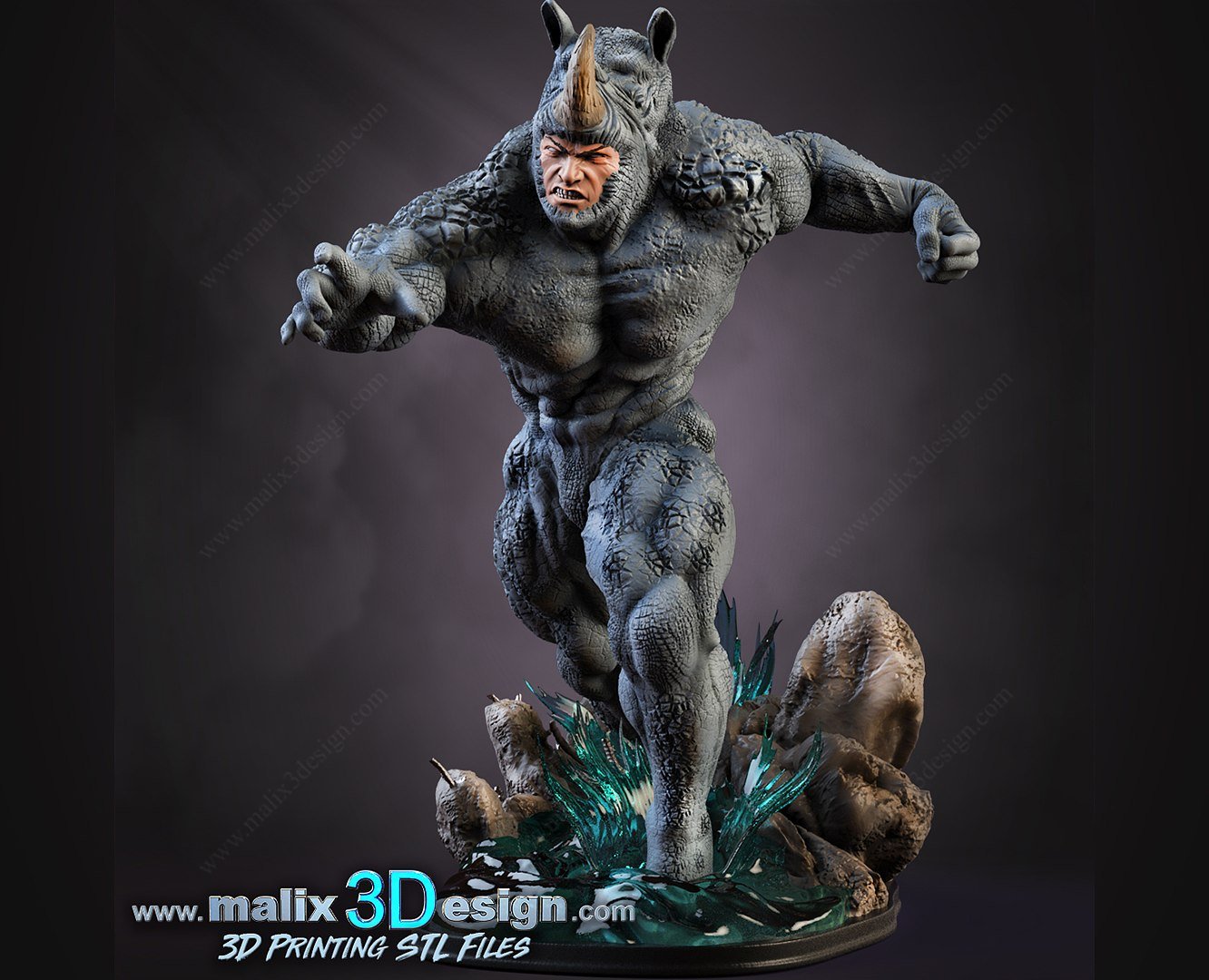 Rhino From Marvel STL FILE 3D PRINT