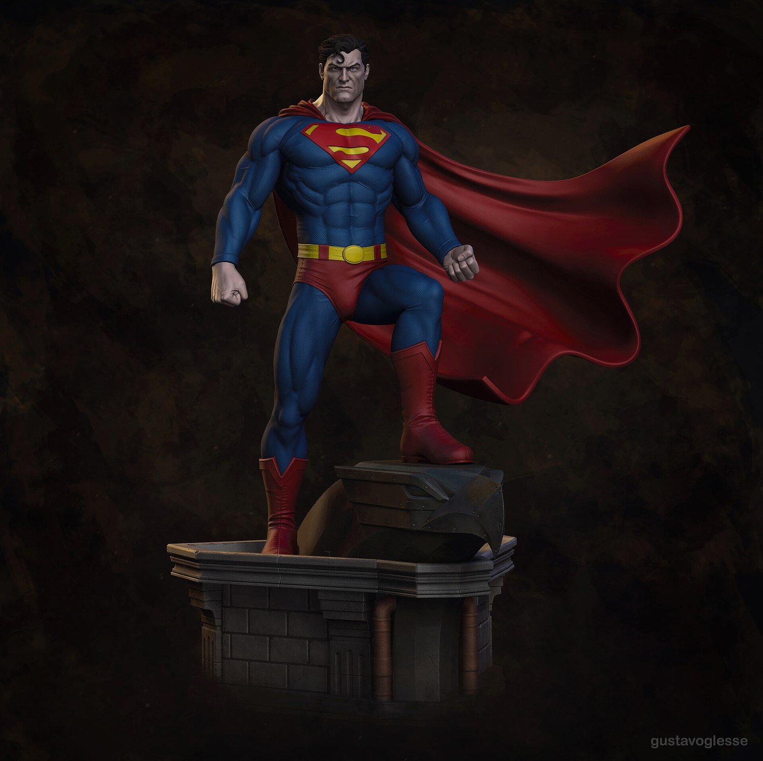 Superman Stand V5 from DC STL FILE 3D PRINT