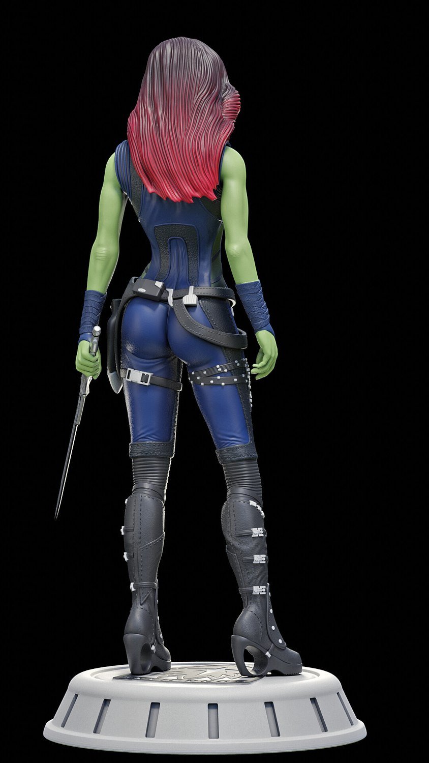 Gamora V4 from Guardian Of The Galaxy STL FILE 3D PRINT