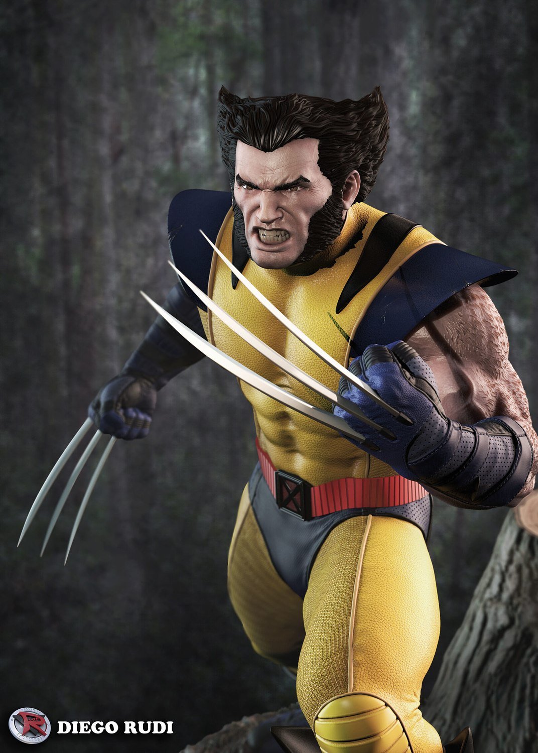 Wolverine V4 From X-Men STL FILE 3D PRINT
