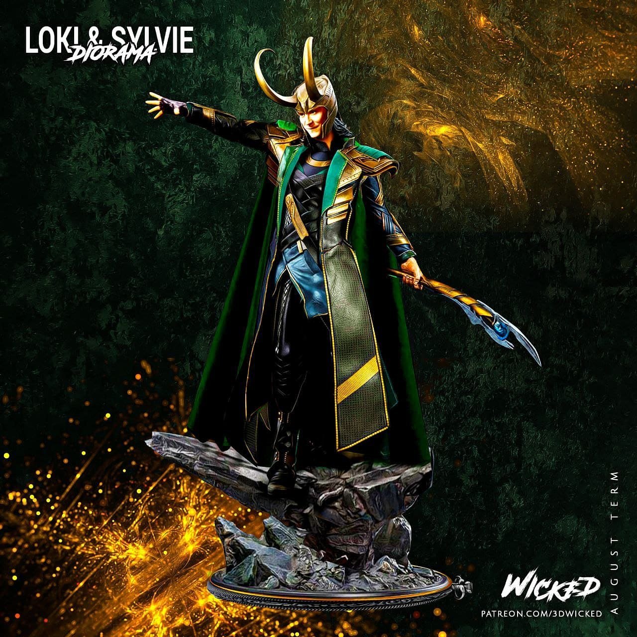 Loki V2 From Marvel STL FILE 3D PRINT
