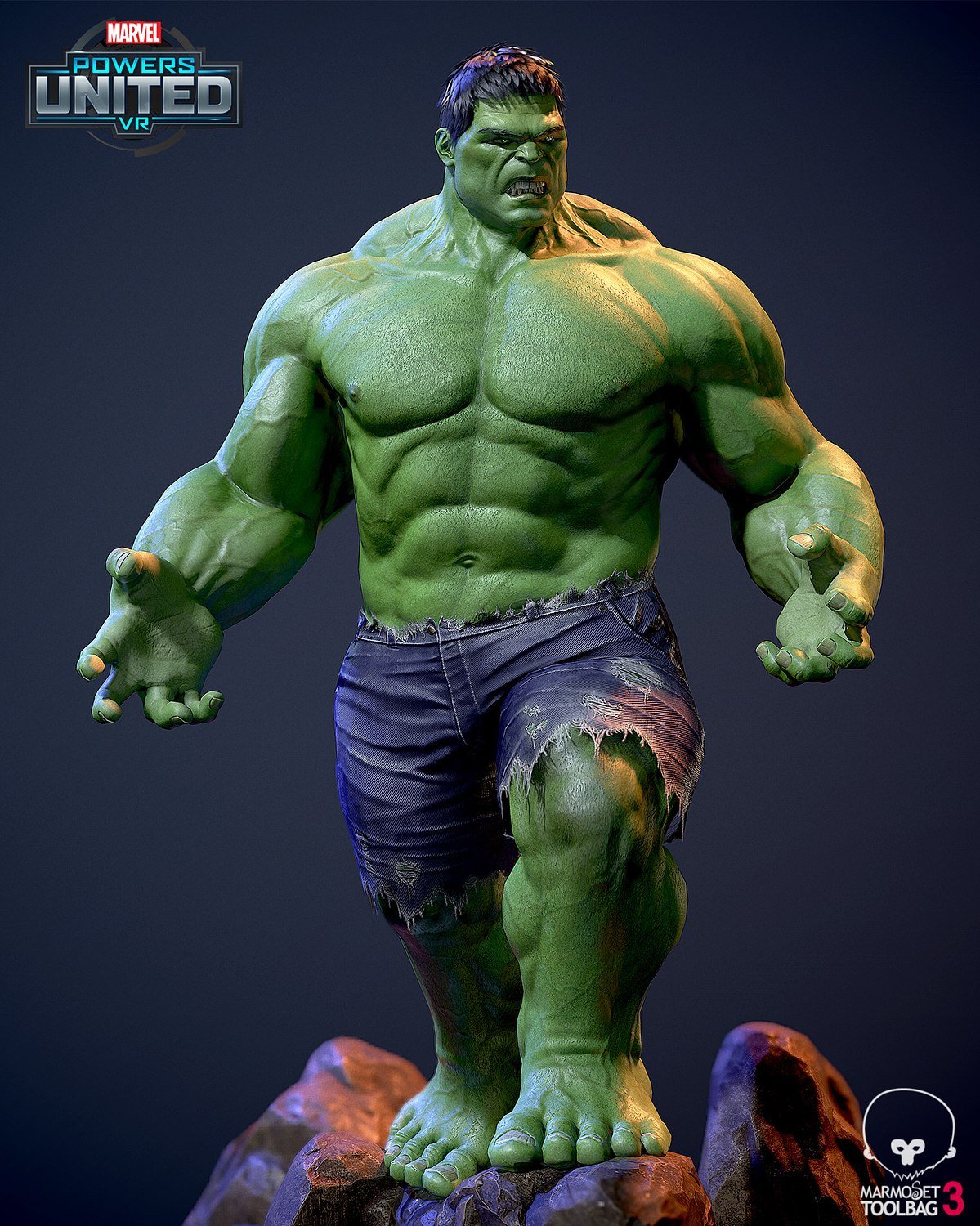 Hulk Power From Marvel STL FILE 3D PRINT