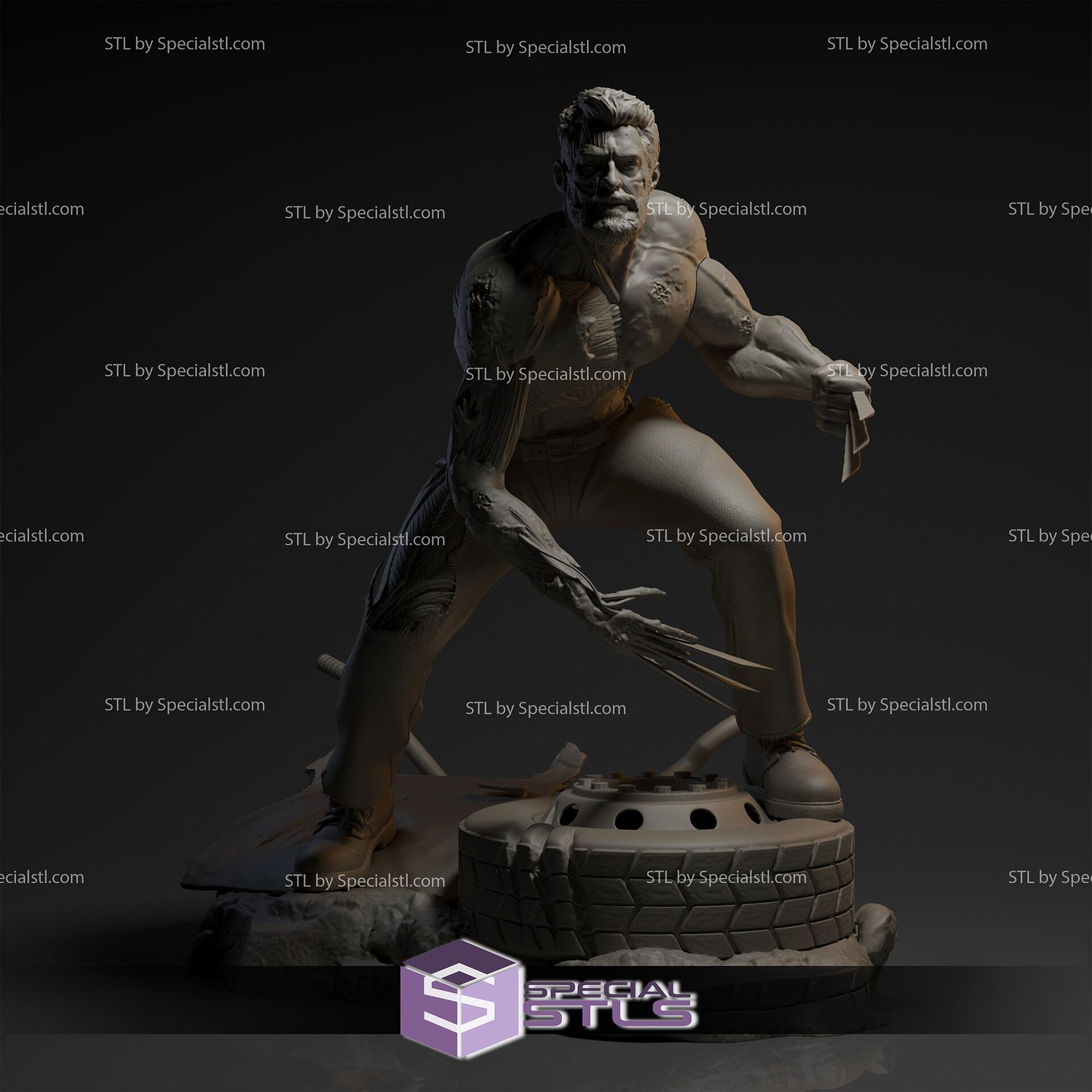 Wolverine Anatomy Fanart STL FILE 3D PRINT