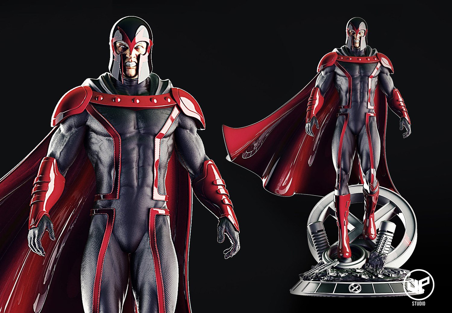 Magneto Standing Pose from X-men STL FILE 3D PRINT