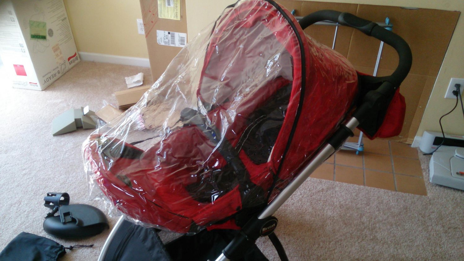 Britax B Ready Red single seat stroller