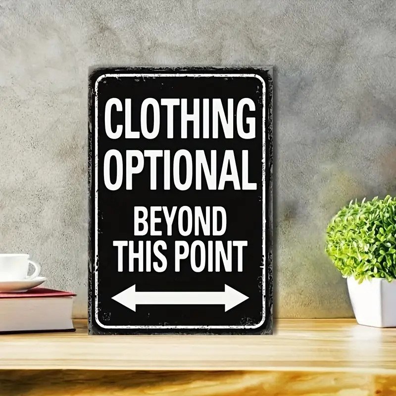 Clothing Optional Sign