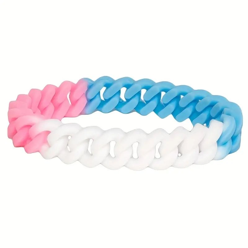 Trans Pride Silicone Wrist/Ankle Band