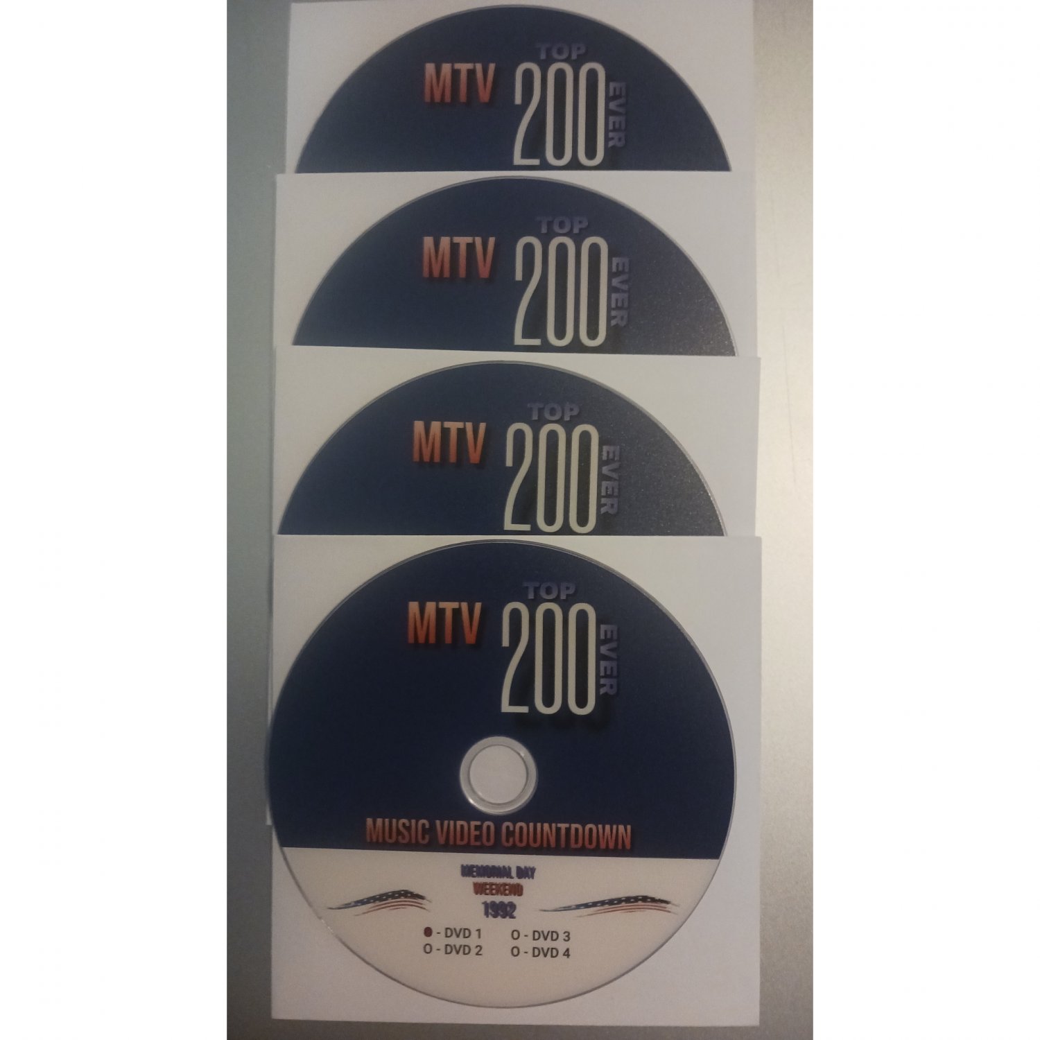 MTV Top 200 Music Video Countdown 1992 4 DVD 14 Hrs 80s 90s Rock Pop ...