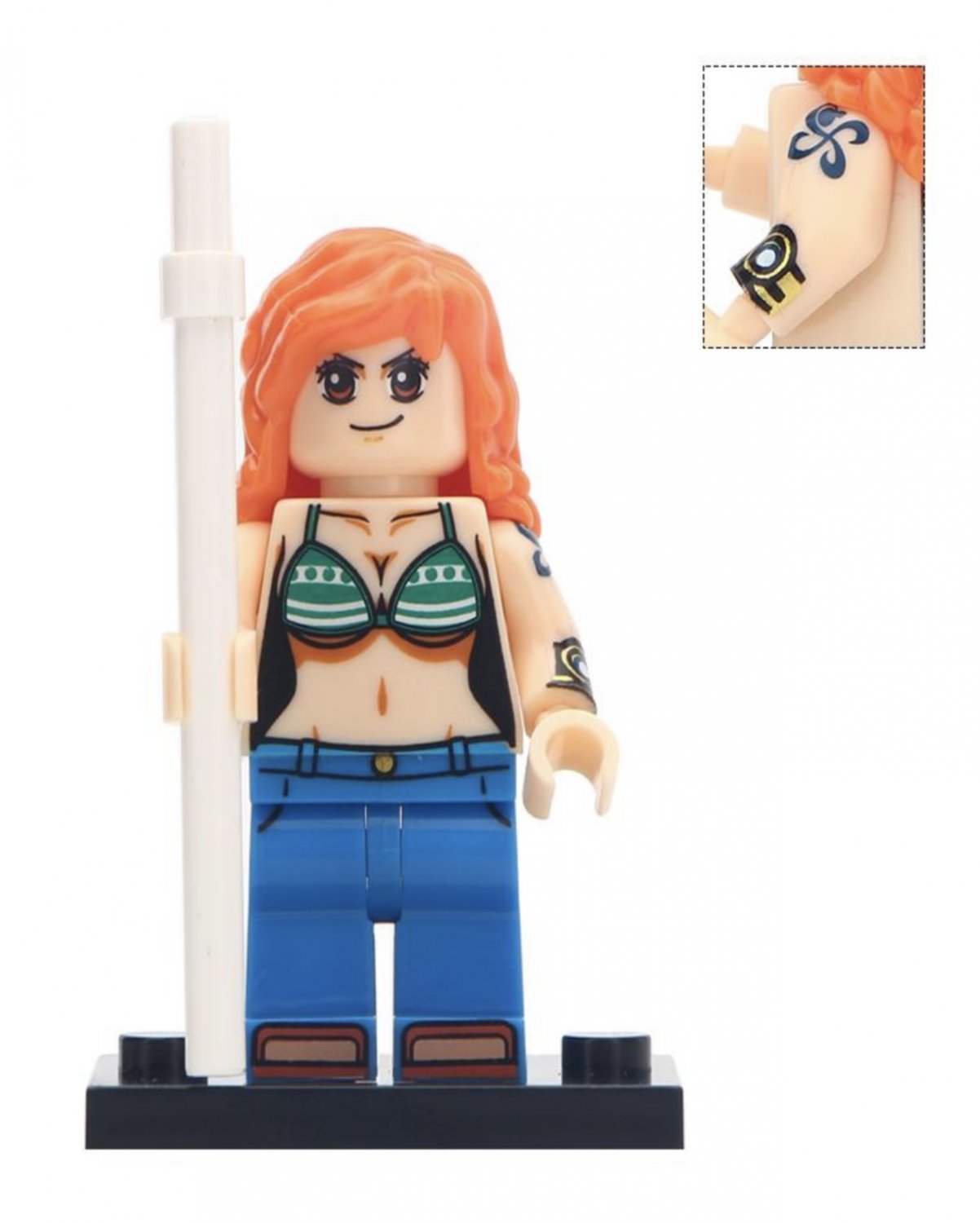 Nami One Piece Custom Minifigure Block Toy