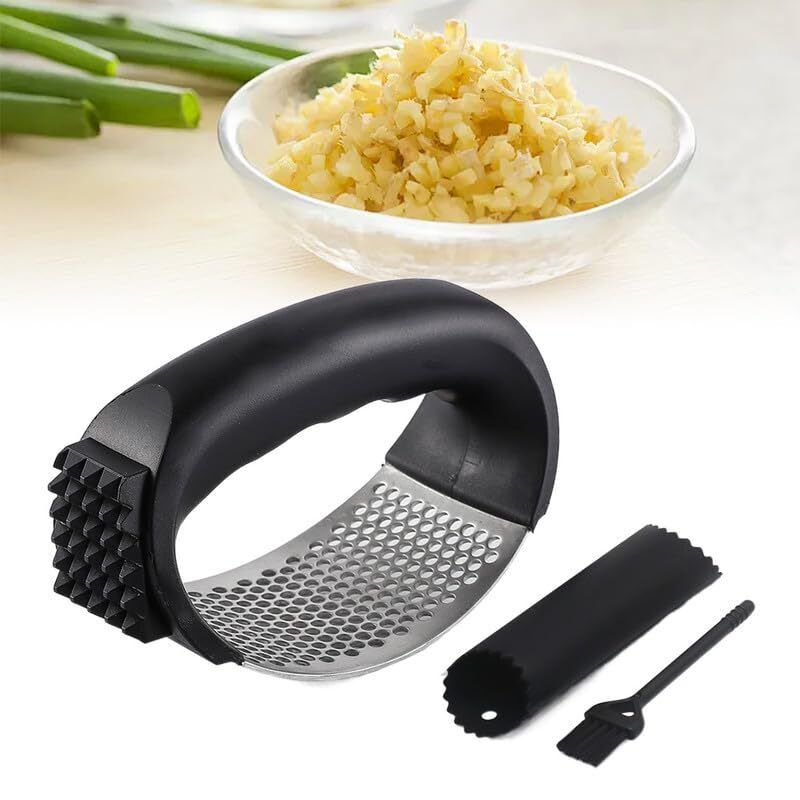 Upgraded Garlic Press Rocker, 2024 New Stainless Steel Garlic Presser ...