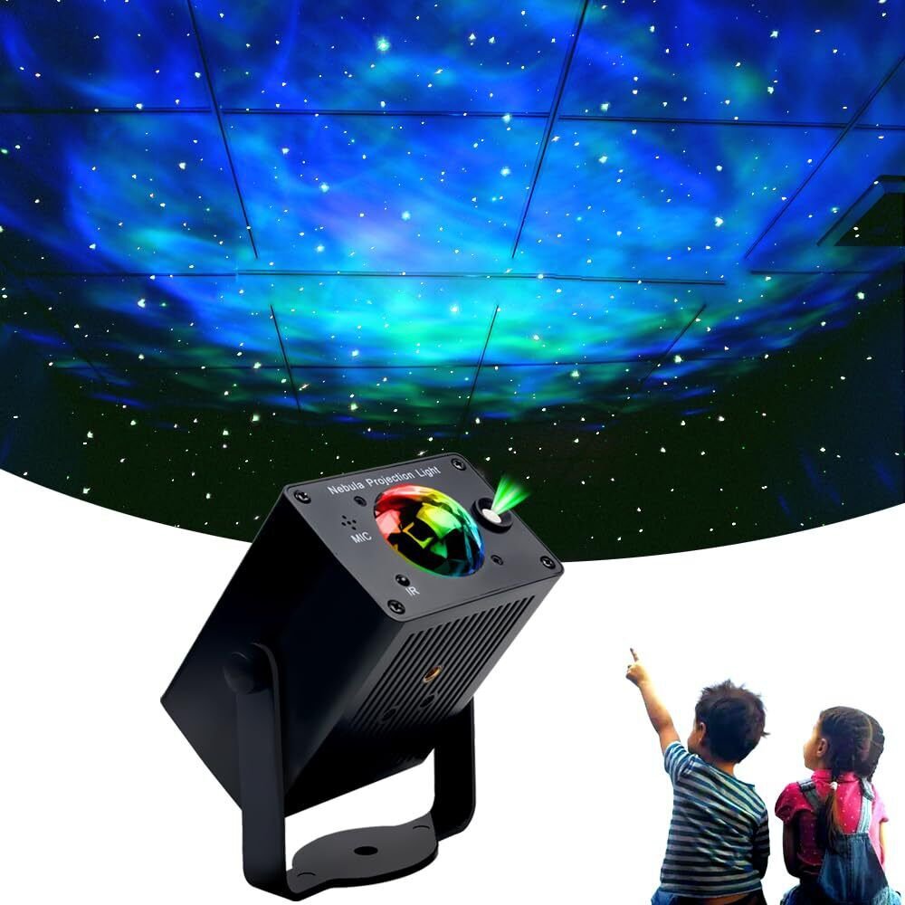 KOOT Star Light Projector 8 Color LED Starry Night Light Music Speaker ...