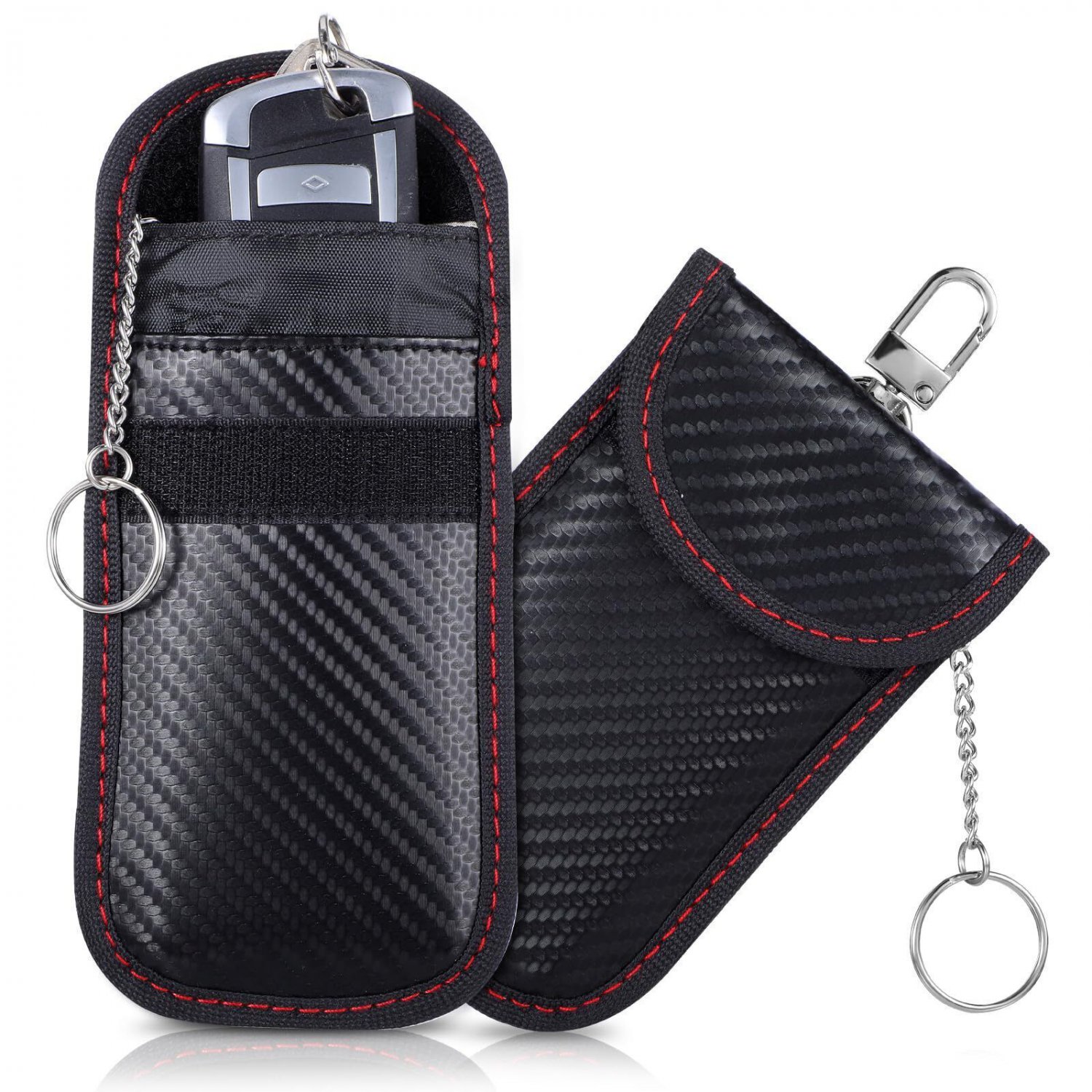 Gjinxi 2 Pack Faraday Pouch for Car Keys, Faraday Key Fob Protector Car ...