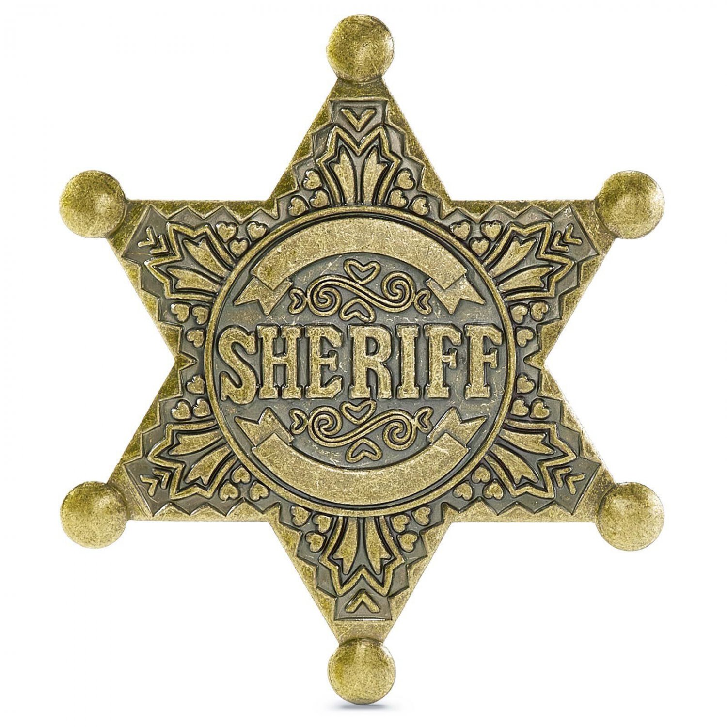 Sheriff Badge, Made of Metal, Police Badge Pin, Western Cop Star Badge ...