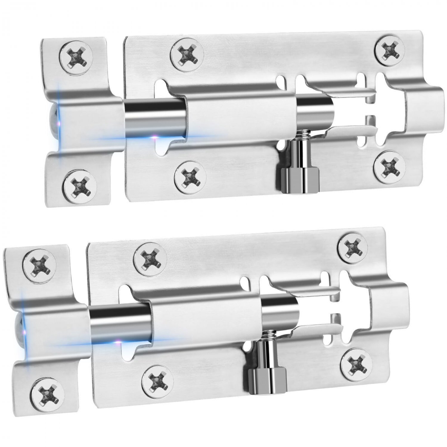 INBOF 2 Pack Slide Lock, 3 Inch Barrel Bolt Latch, Premium Door Bolt Lock, Stain