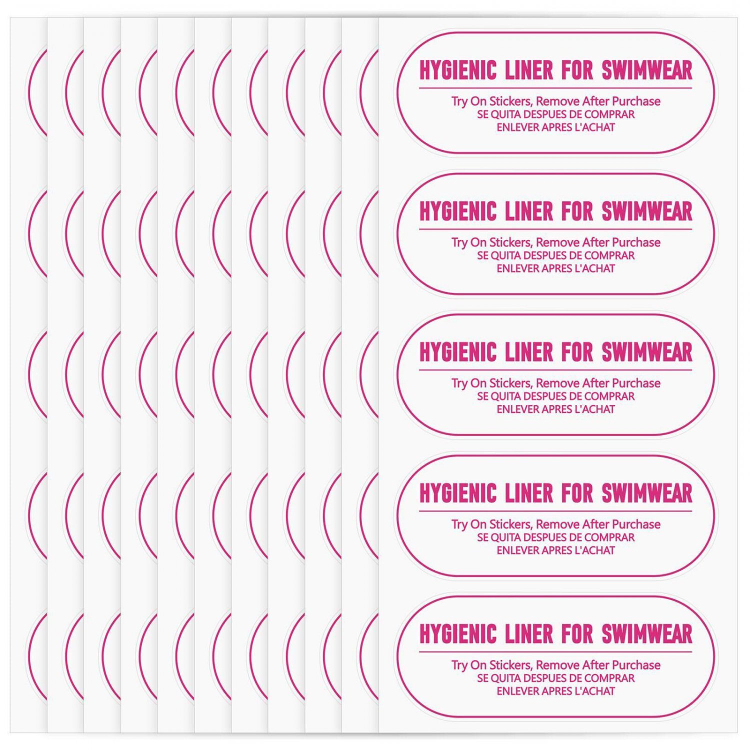 Dunzoom Try On Stickers for Swimwear Adhesive Protective Hygiene Liners ...