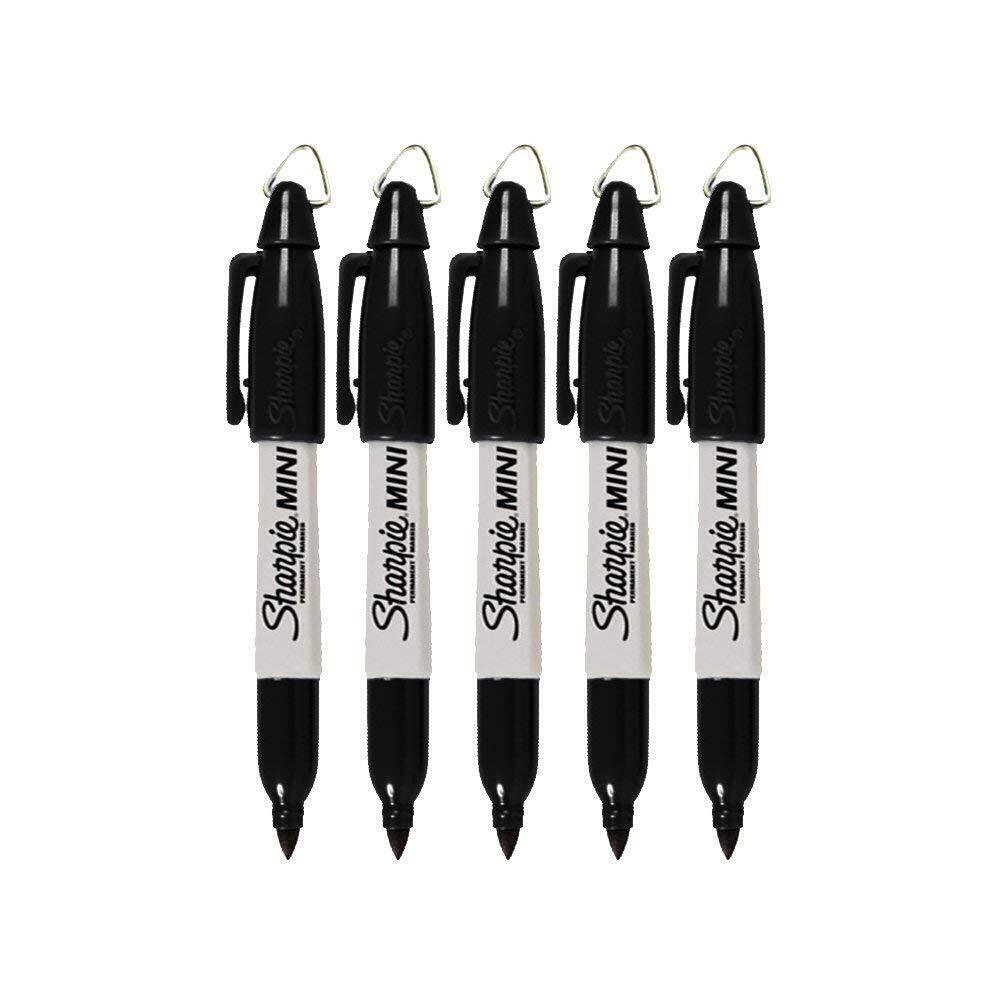 Sharpie Mini Permanent Markers with Golf Keychain Clips, Fine Point ...