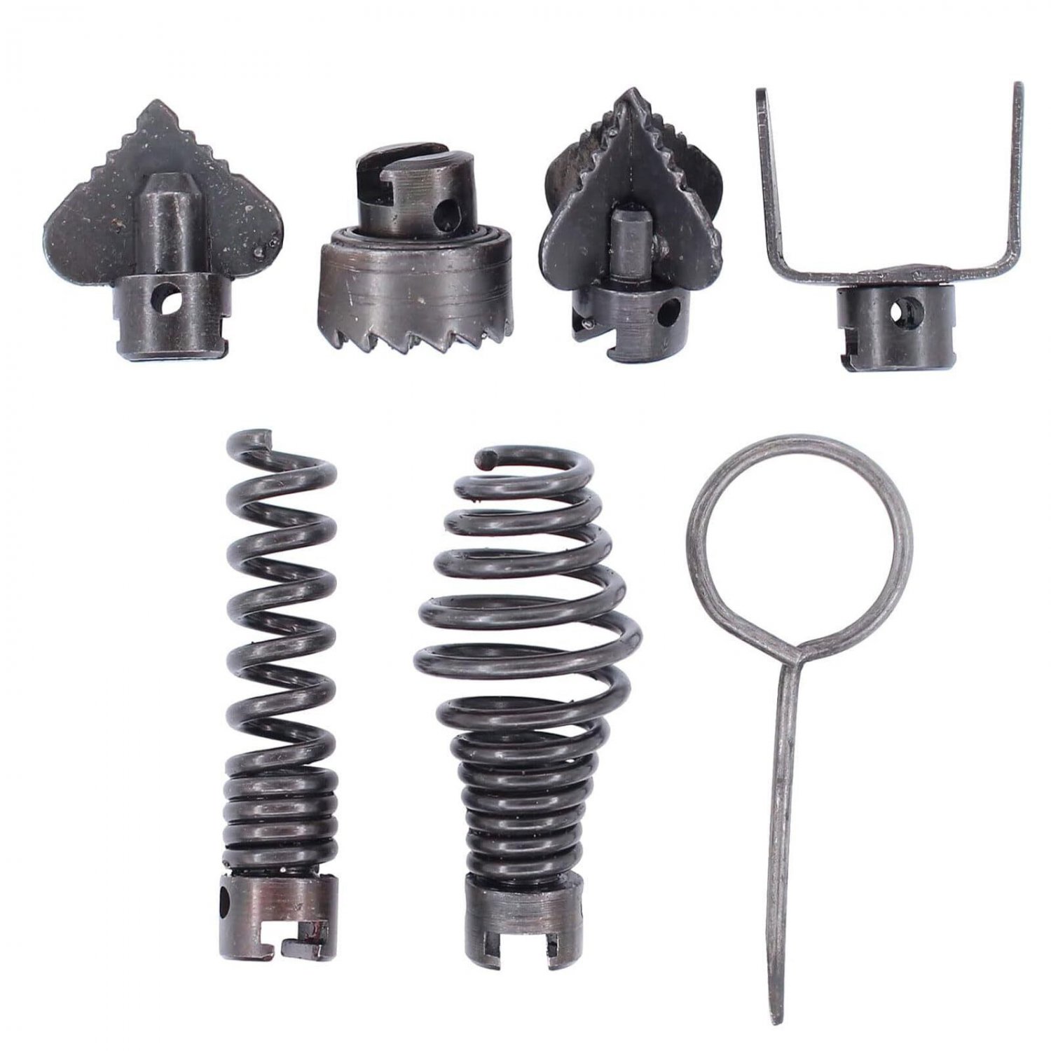 Drain Cleaner Combination Cutter Heads Set,7PCS Drain Snake Drill ...