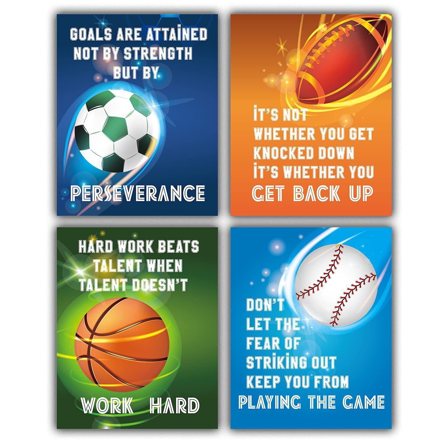 Sports Motivational Quote Phrases Poster Sport Inspirational Quote Art ...