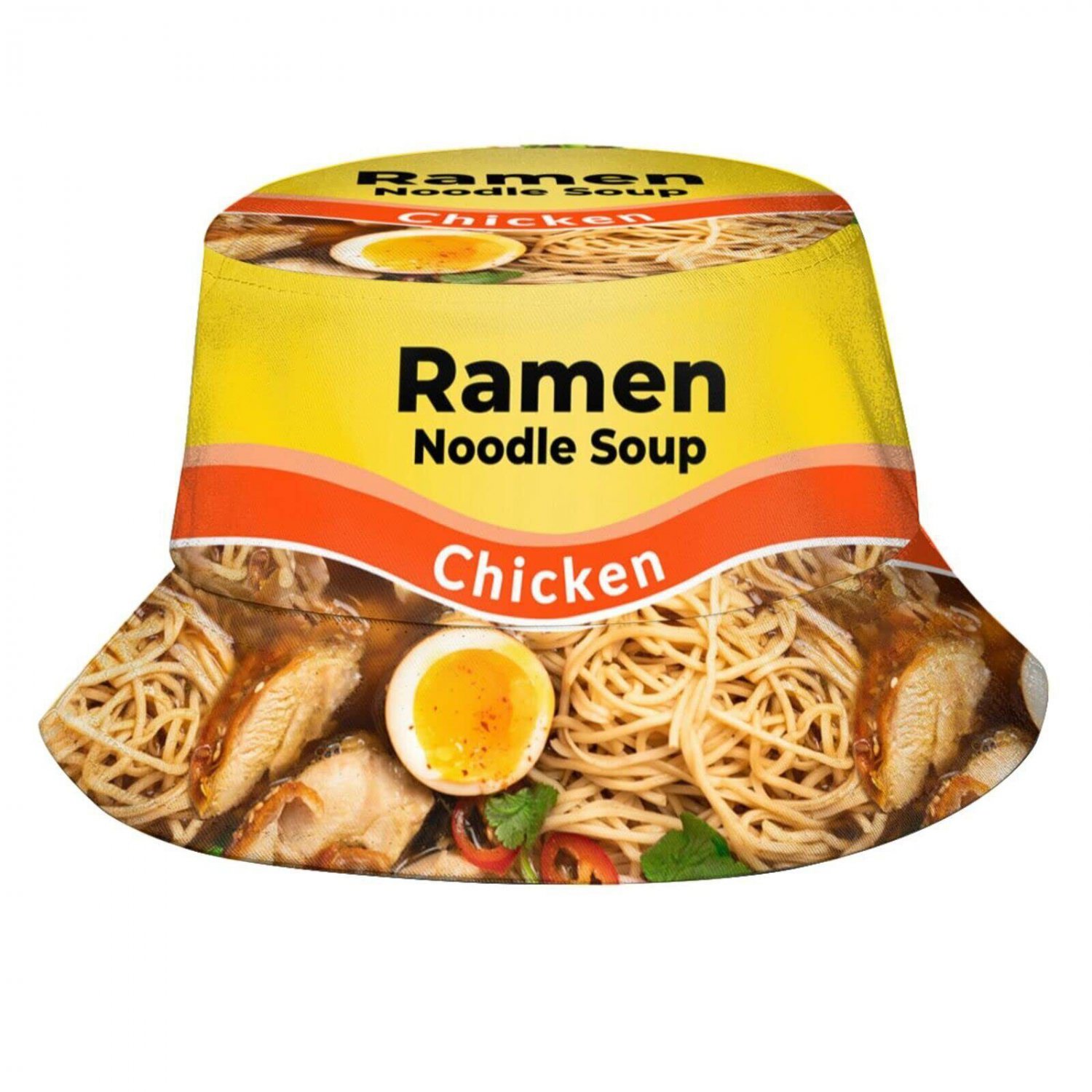 Funny Ramen Bucket Hat Instant Ramen Noodle Unisex Bucket Hat Summer ...