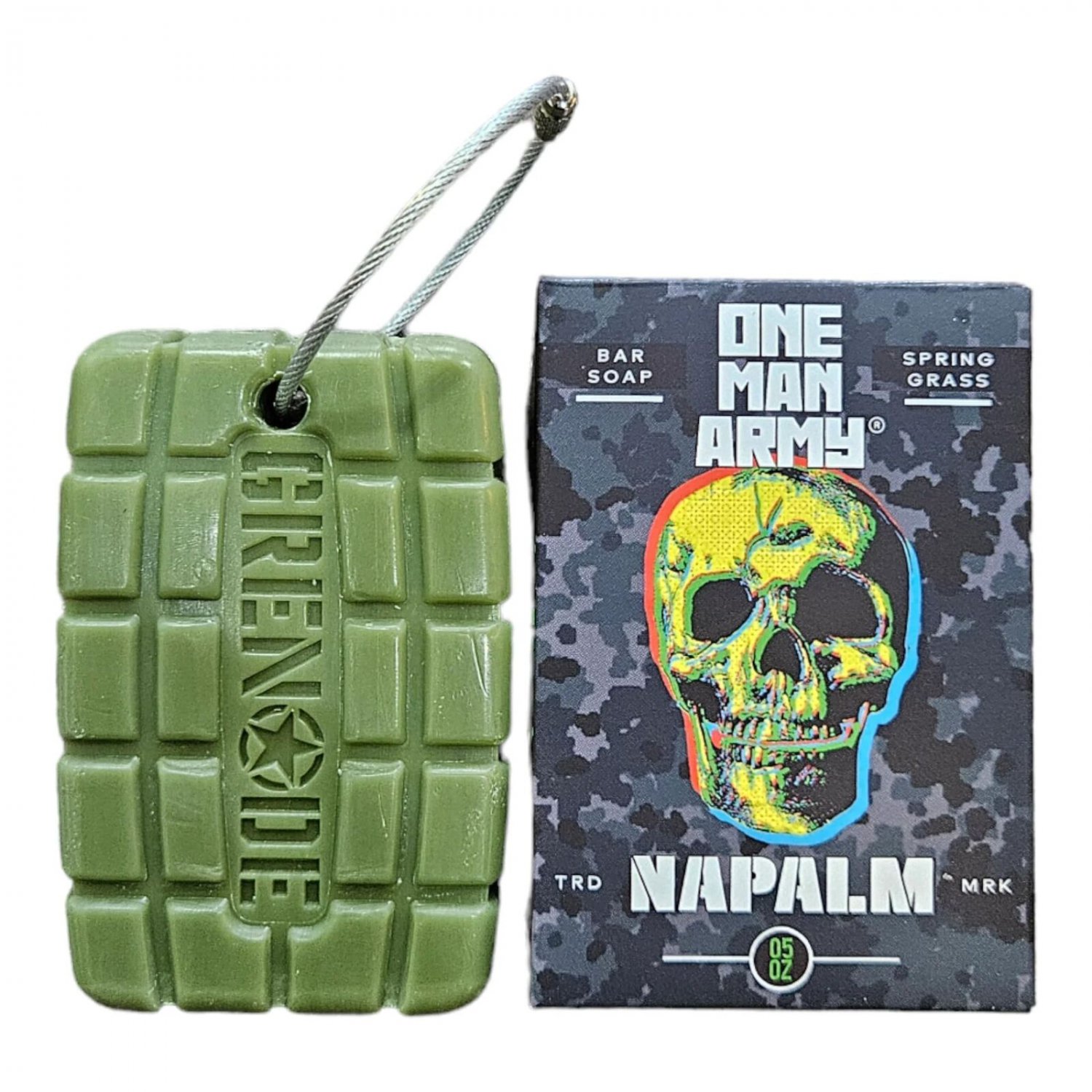 ONE MAN ARMY Napalm Bar Soap for Men by Grenade Grooming, Body and Face ...