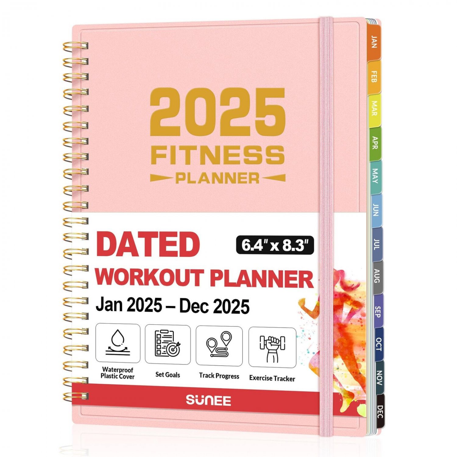 2025 Fitness Workout Journal Planner for Men & Women, from JAN 2025 ...