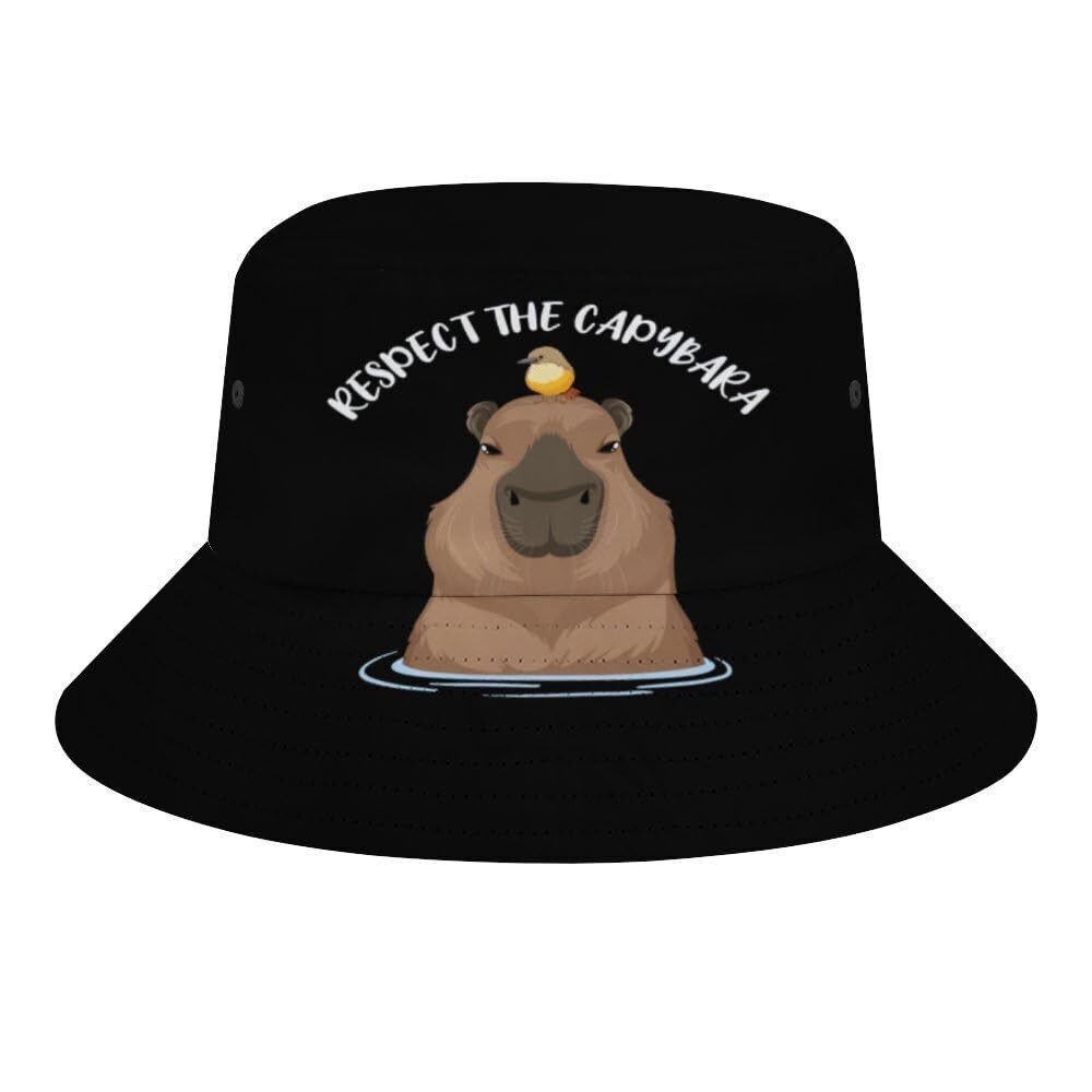 Mercuryelf Capybara Bucket Hat Gifts for Men Women, Unisex Packable Sun ...