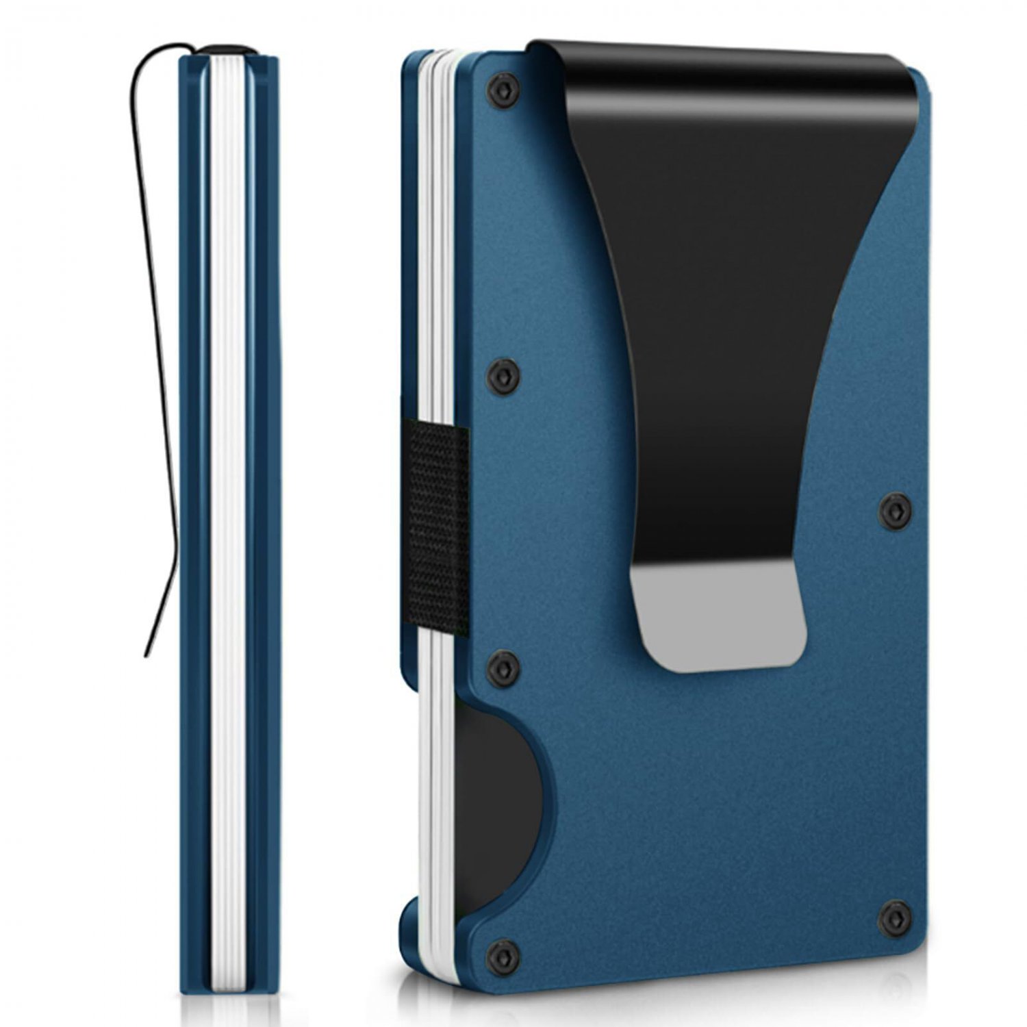 TenSwim Minimalist Wallet for Men with Money Clip, Premium Metal ...