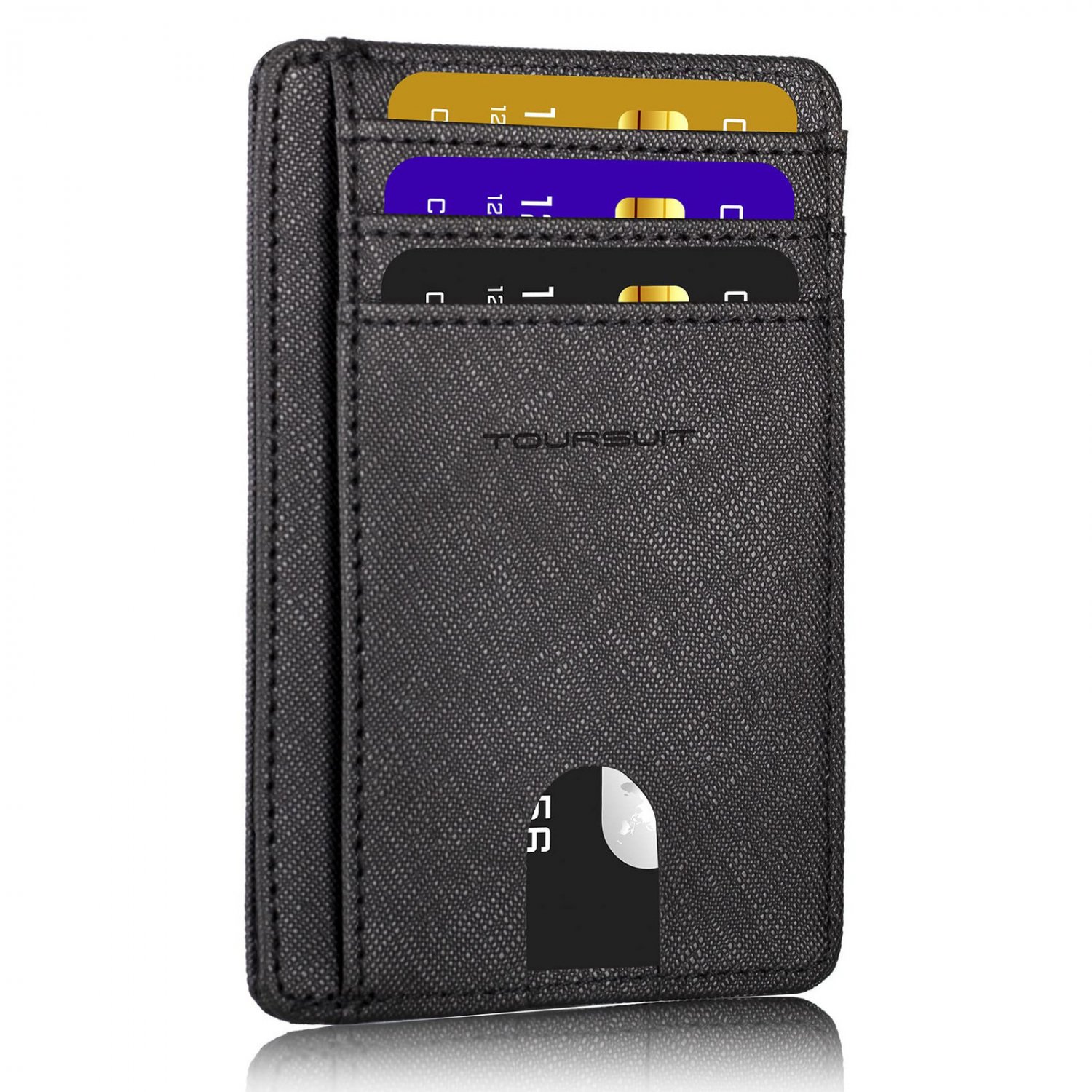 TOURSUIT Travel Minimalist Slim Front Pocket Wallet for Men Women, RFID ...