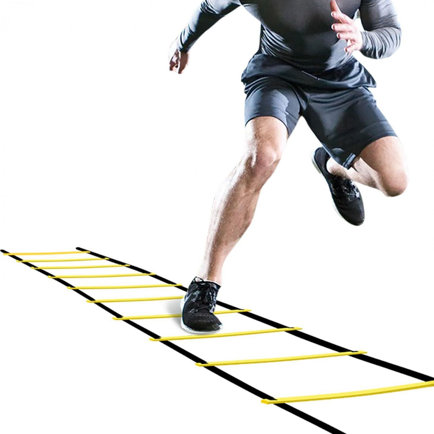 GHB Pro Agility Ladder Agility Training Ladder Speed 12 Rung 20ft with Carrying