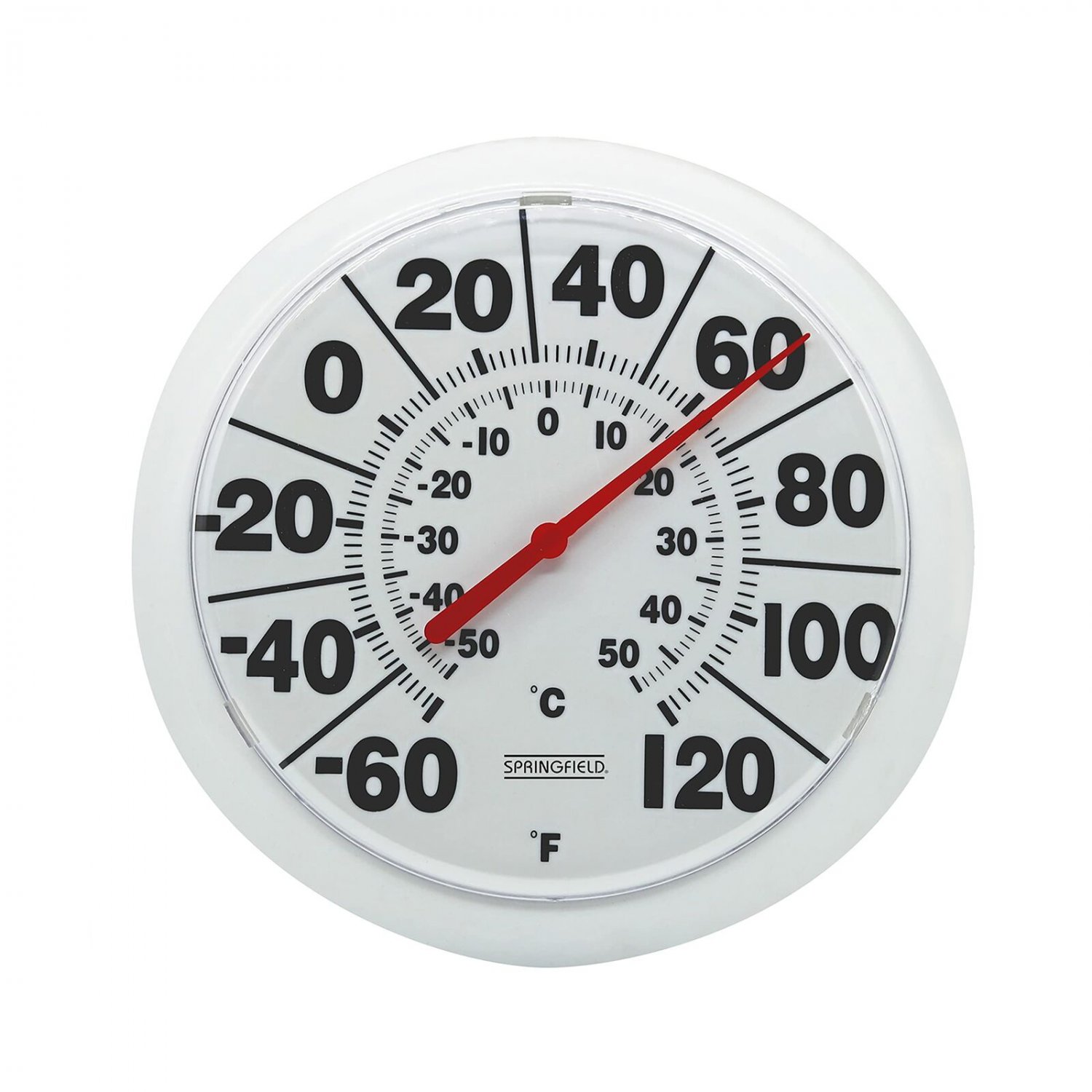 Springfield Indoor Outdoor Big and Bold Dial Thermometer, Wireless ...
