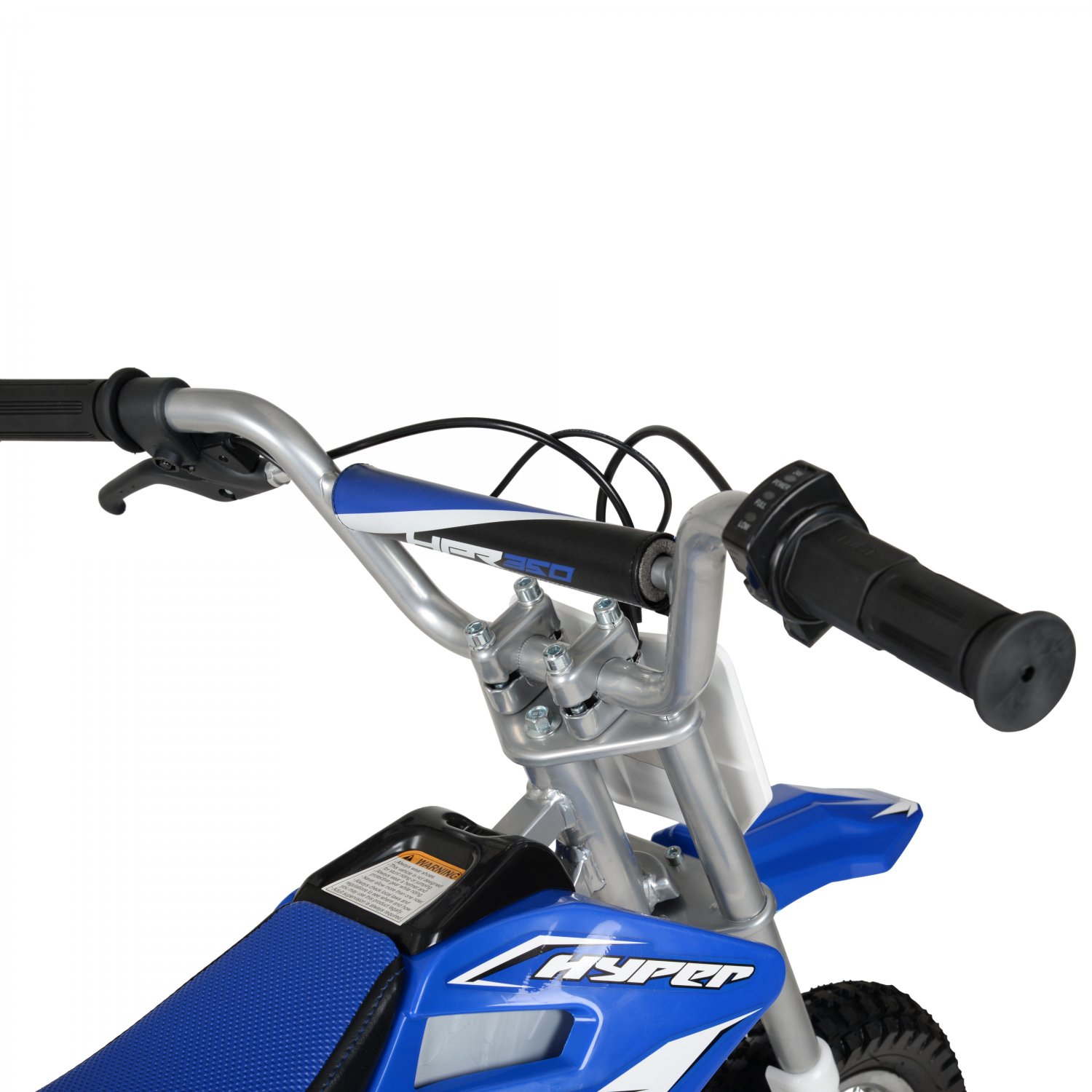 Hyper HPR 350 Dirt Bike 24-volt Electric Motorcycle-Blue