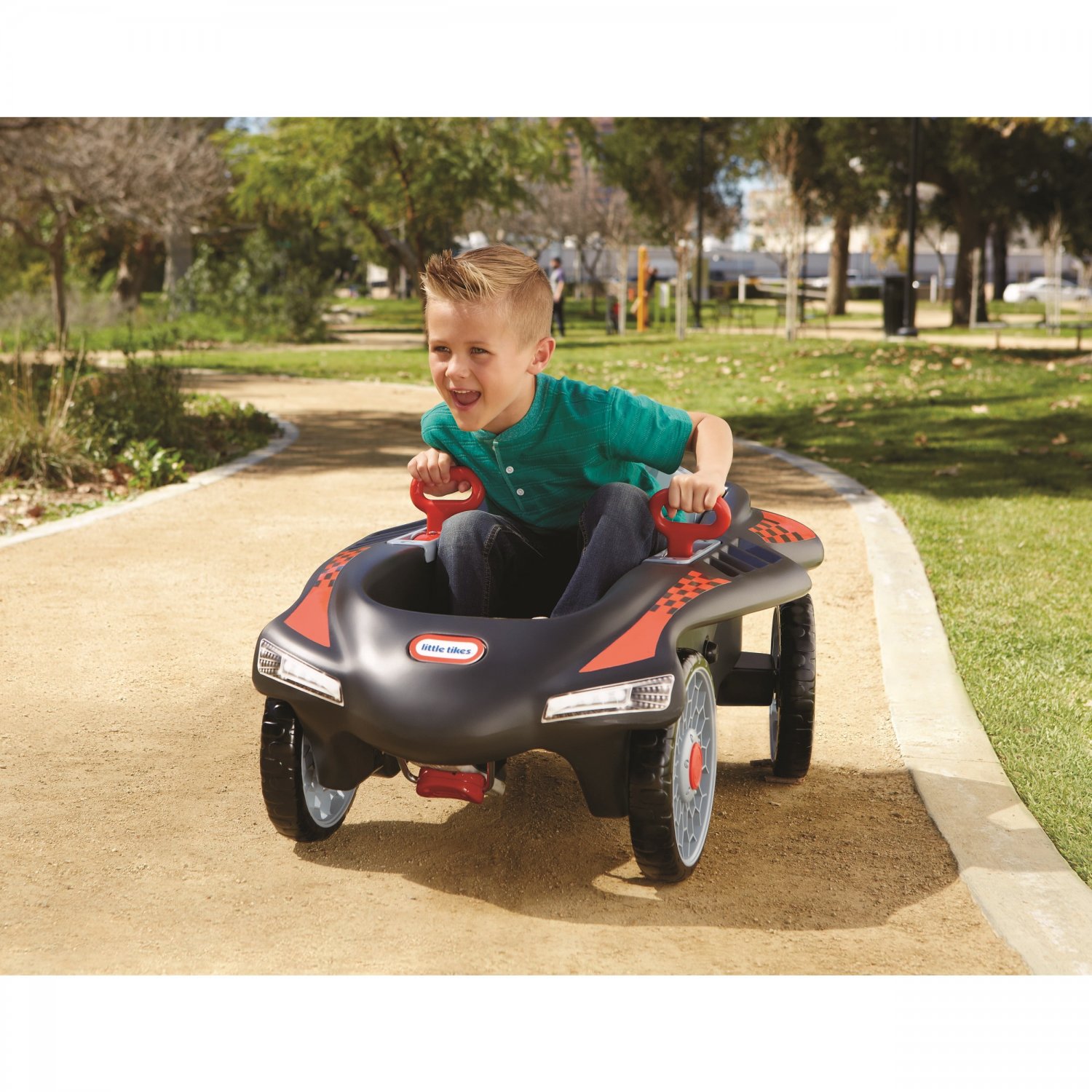 Little Tikes Jett Car Racer Ride-on Pedal Car, Adjustable Seat Back ...