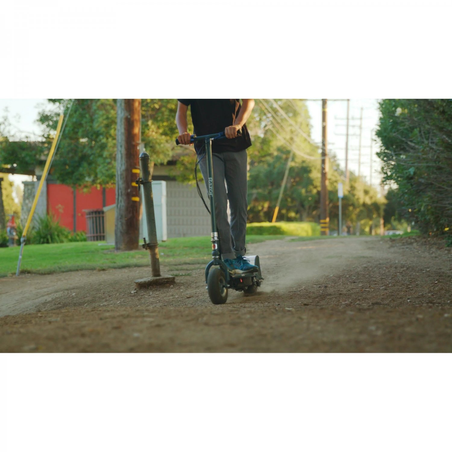 Razor E300 Electric Scooter 9" Pneumatic Front Tire, Up to 15 mph, 250W ...