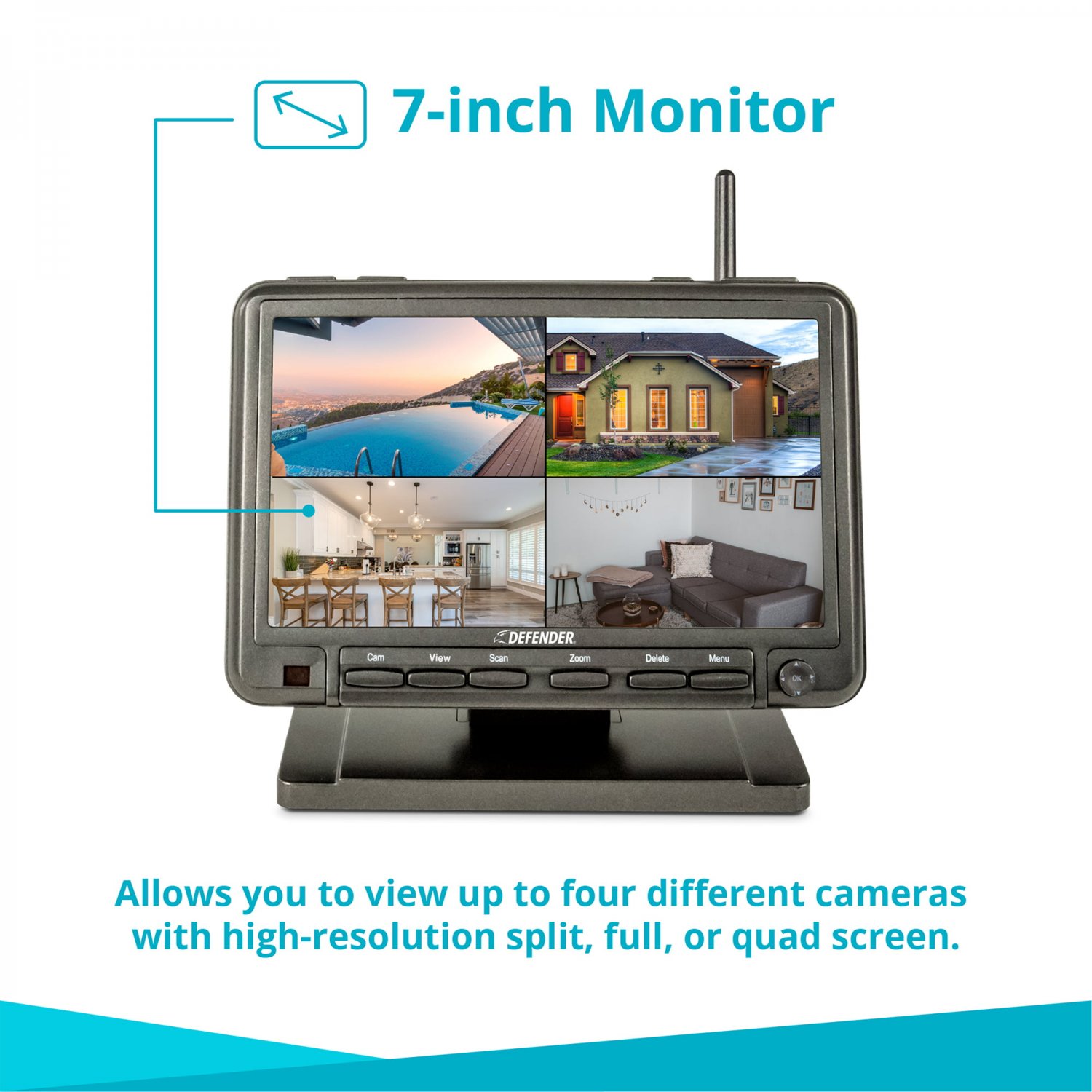 Defender PhoenixM2 Non Wi-Fi. Plug-in Power. Security Camera System ...