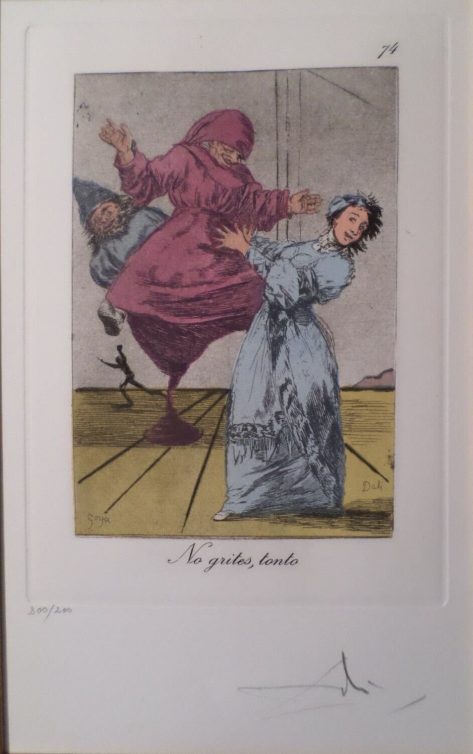 1977 Salvador DALI Les Caprices de Goya ORIGINAL ETCHING - #74 Albert ...