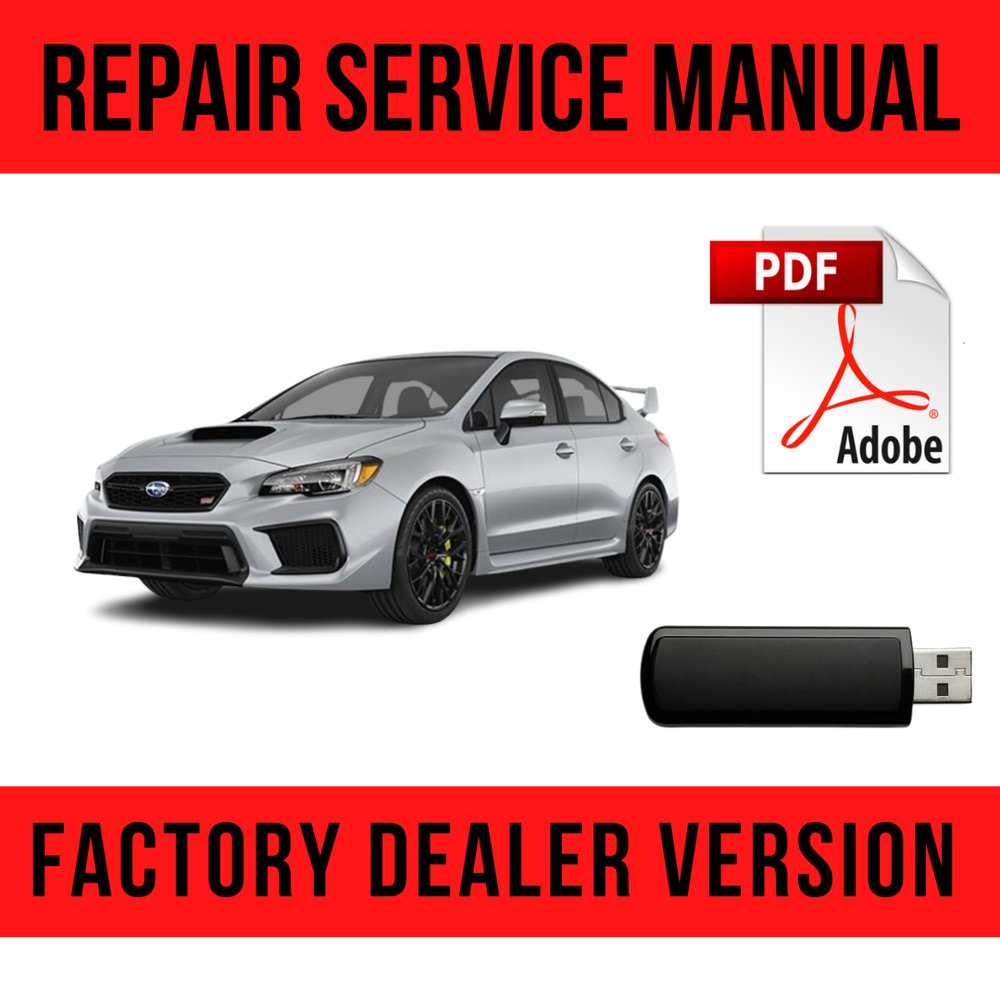 Subaru WRX + STI 2020-2021 Factory Repair Manual + WIRING