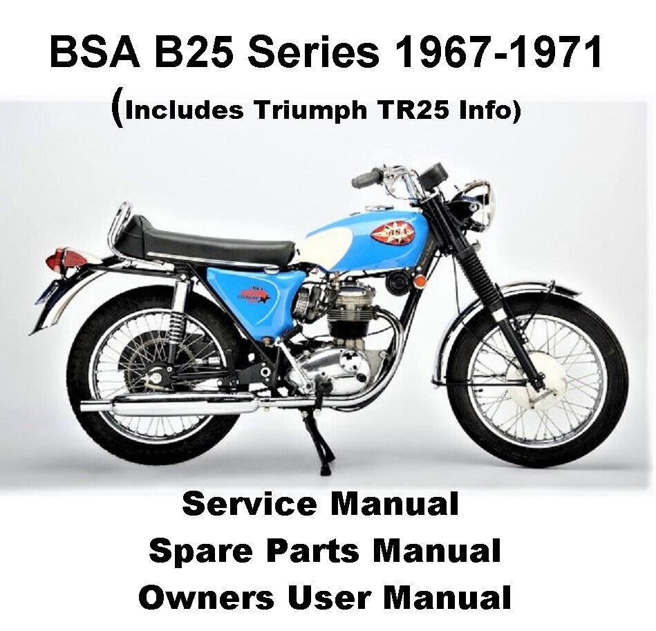 BSA B25 C25 250 STARFIRE Owner Workshop Service Repair Part Manual PDF file TR25