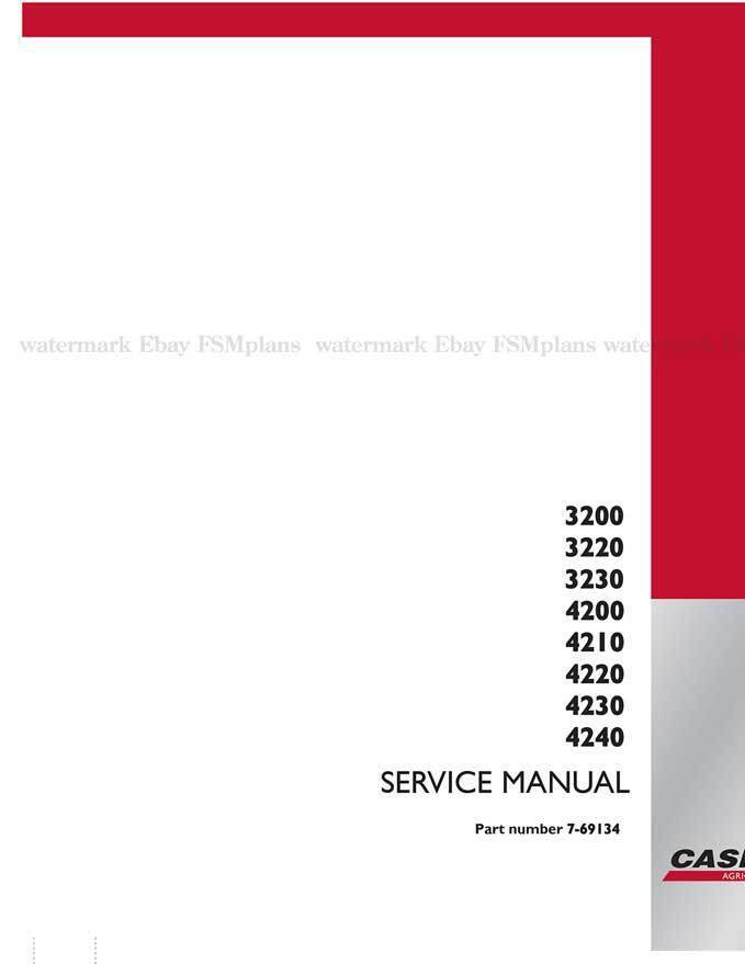 CASE IH 3200 3220 3230 4200 4210 4220 4230 4240 Tractor Service Manual ...
